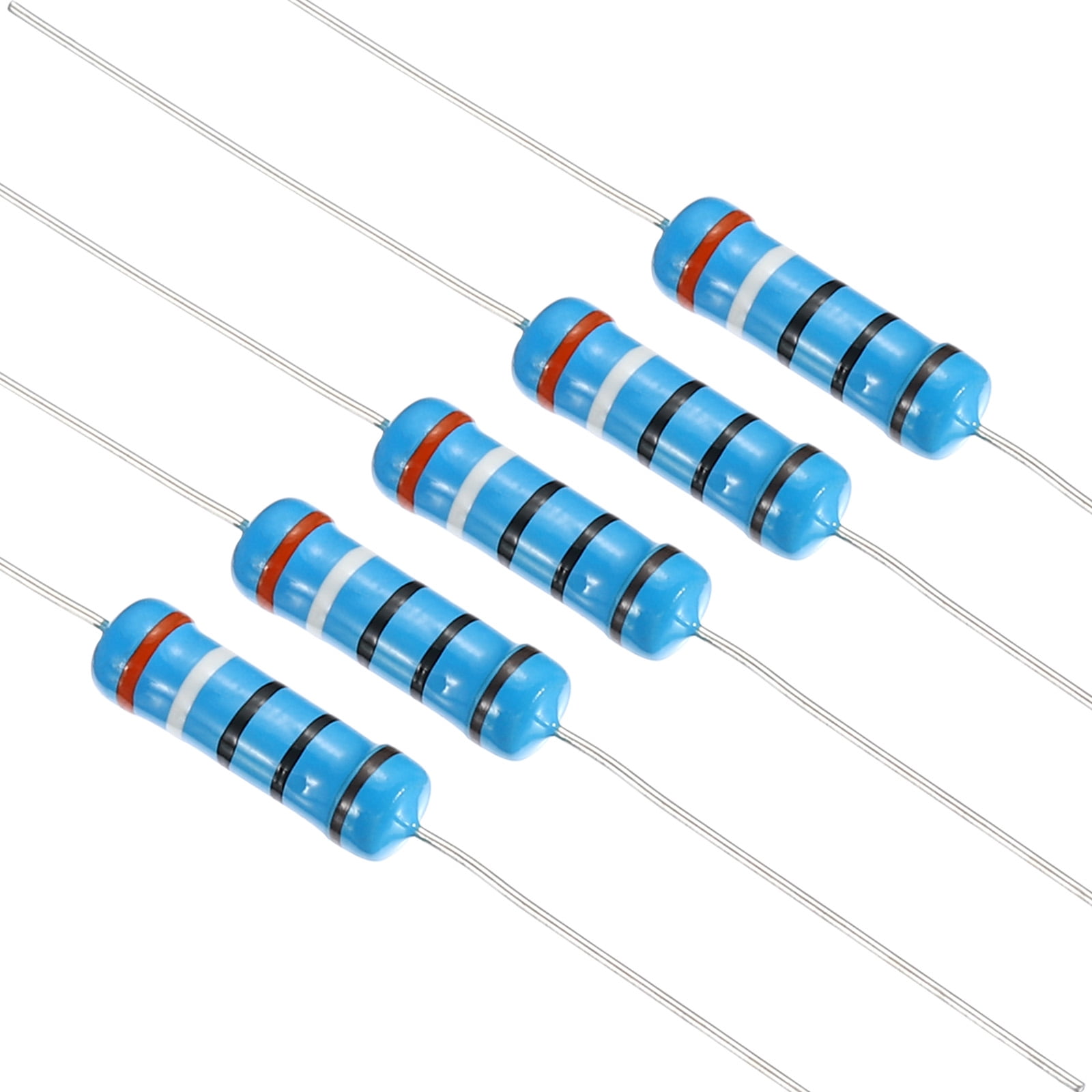 Unique Bargains 100Ohm to 910Ohm Metal Film Resistor Assortment Kit 21 ...