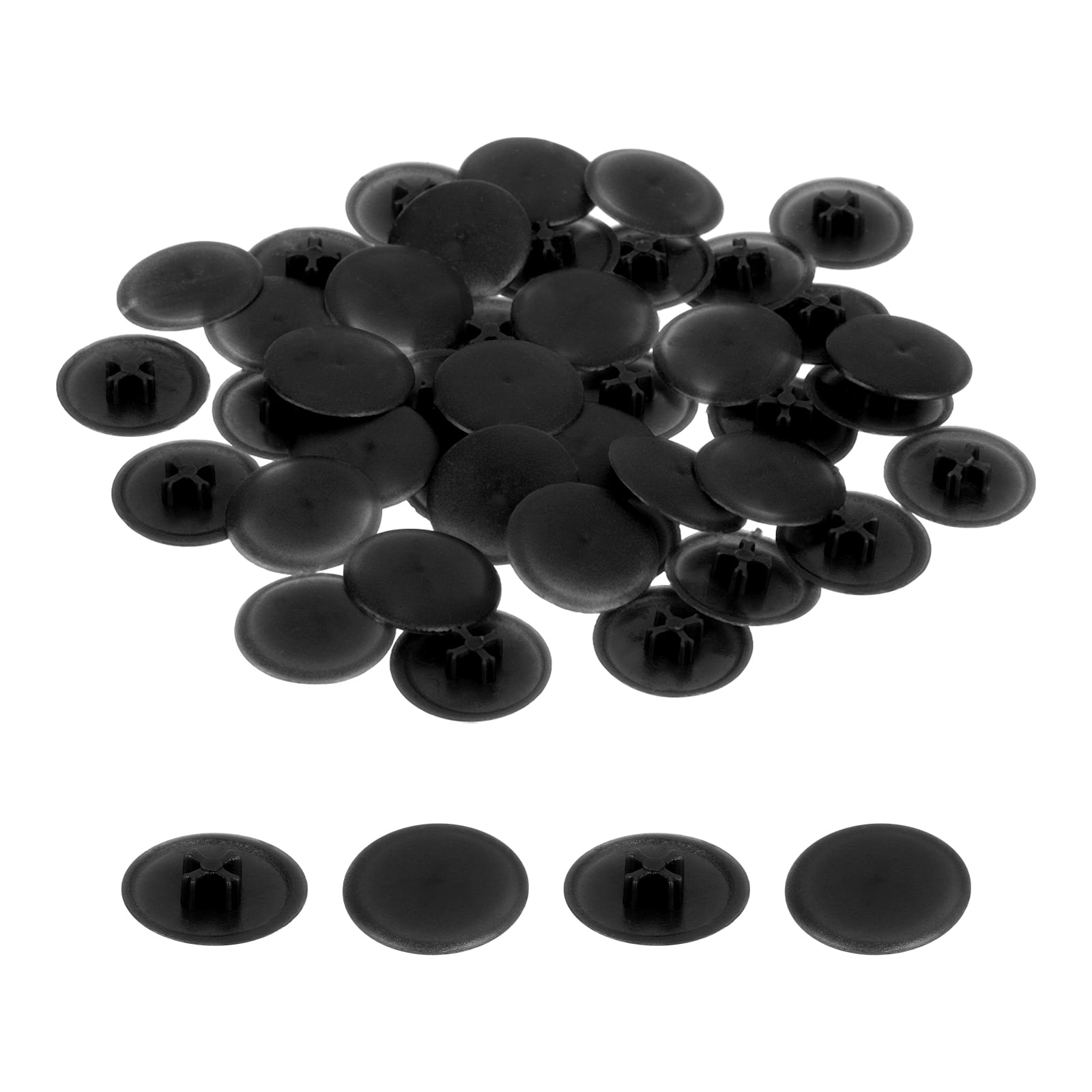 Uxcell 100PCS Screw Cap Covers, 17mm Plastic Screw Decorative Caps for ...