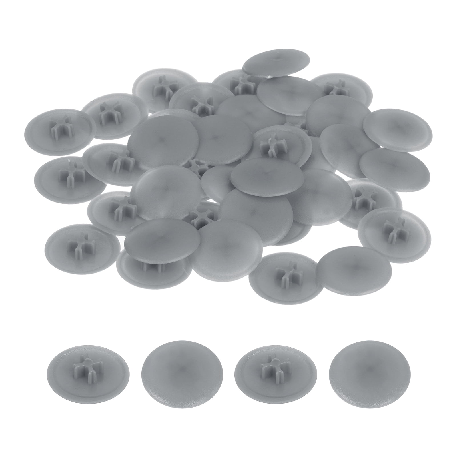 Uxcell 100PCS Screw Cap Covers, 17mm Plastic Screw Decorative Caps for ...