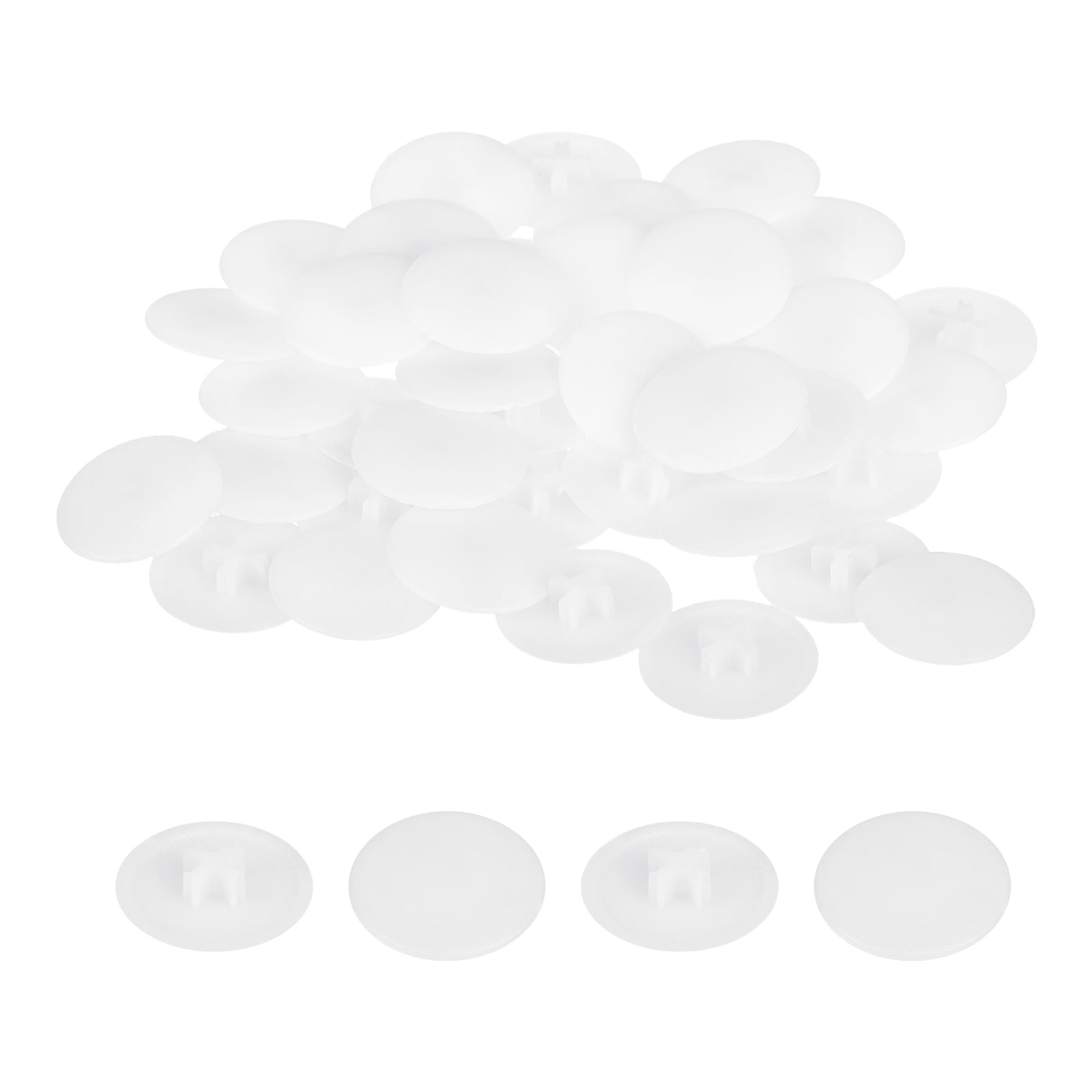 Uxcell 100PCS Screw Cap Covers, 17mm Plastic Screw Decorative Caps for ...