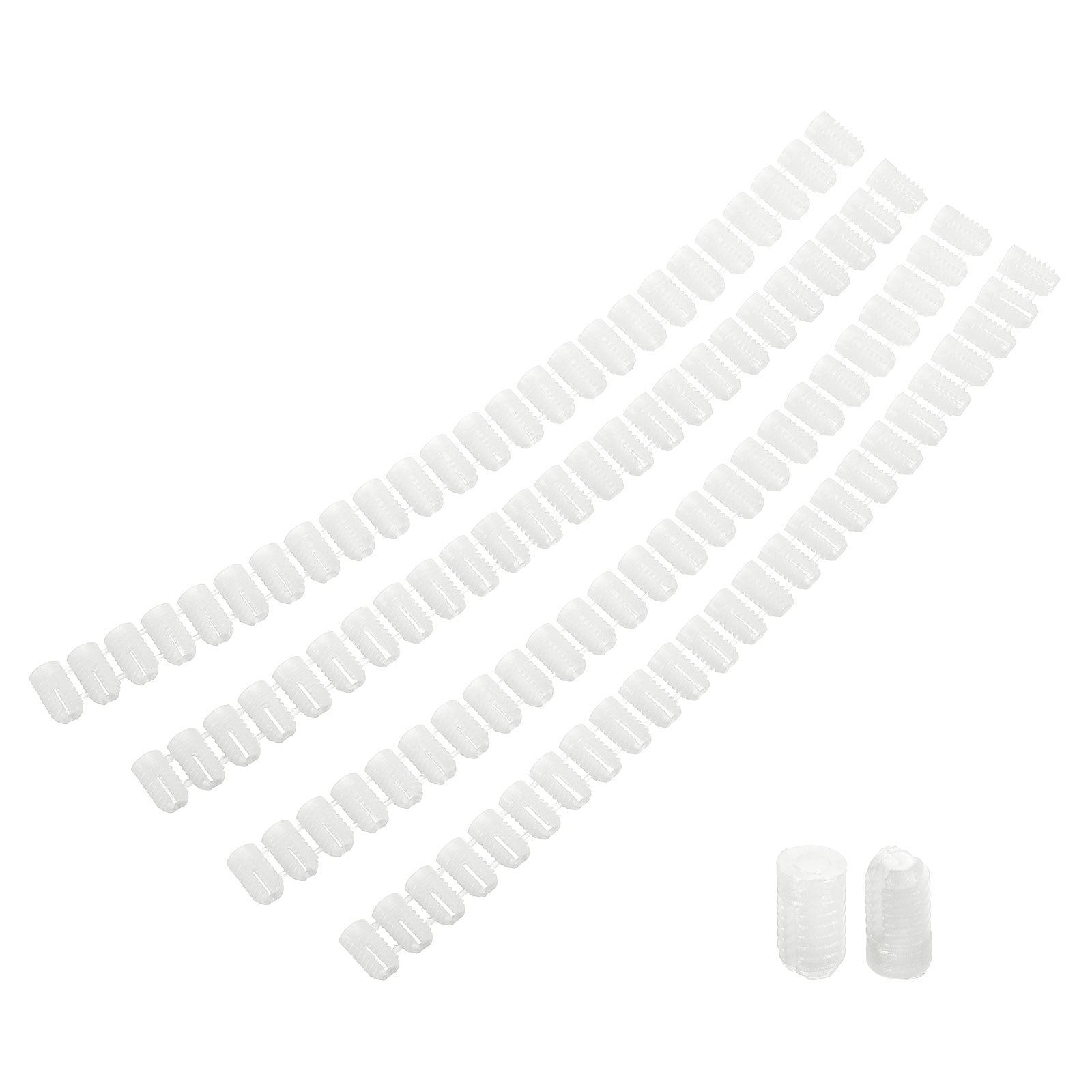 Uxcell 100Pack 0.21"x0.39" Hinge Dowels, Plastic Dowel Insert for ...
