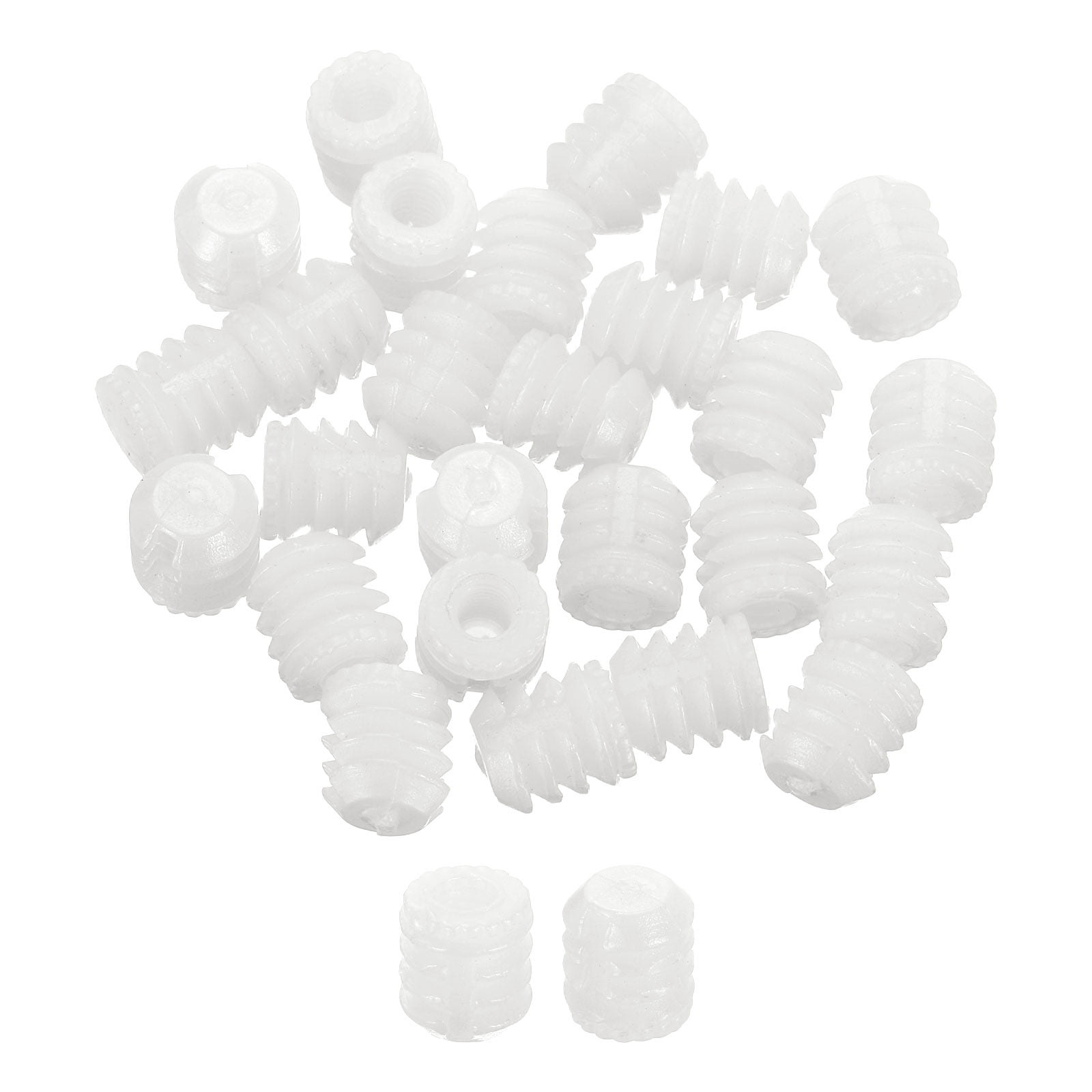 Uxcell 100 pack 0.34"x0.39" Hinge Dowels, Plastic Dowel Insert with ...