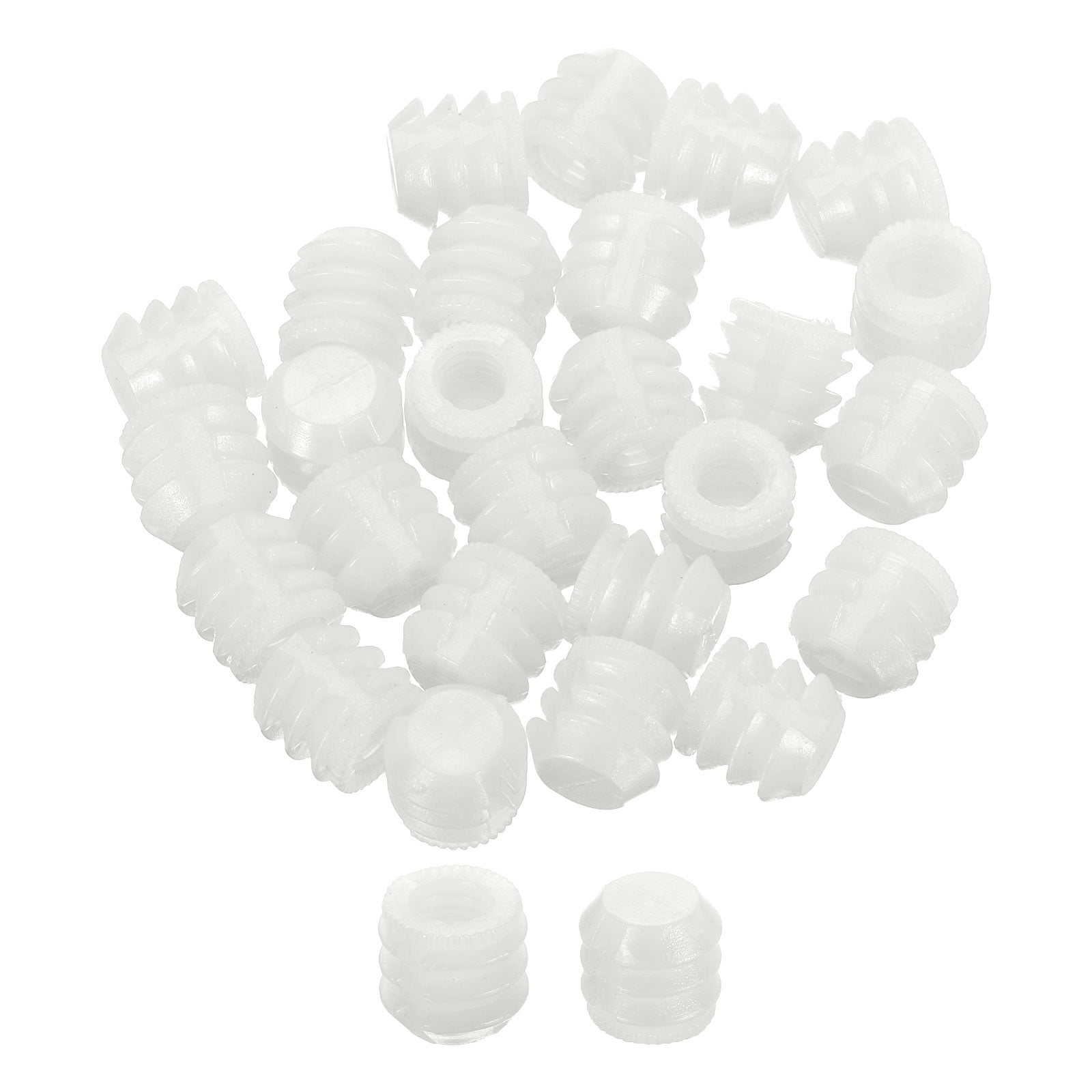 Uxcell 100Pack 0.42"x0.41" Hinge Dowels, Plastic Dowel Insert with ...