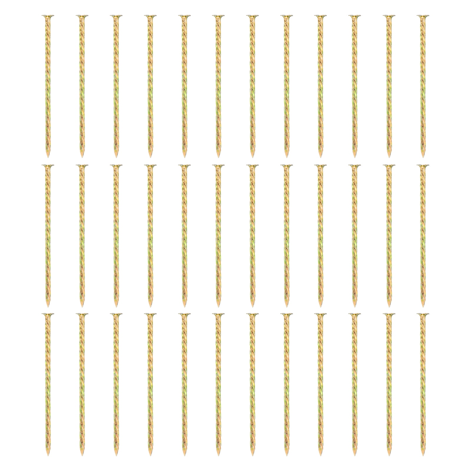 Uxcell 100Pack Spiral Anchoring Stakes, 5 Inch Galvanized Artificial ...