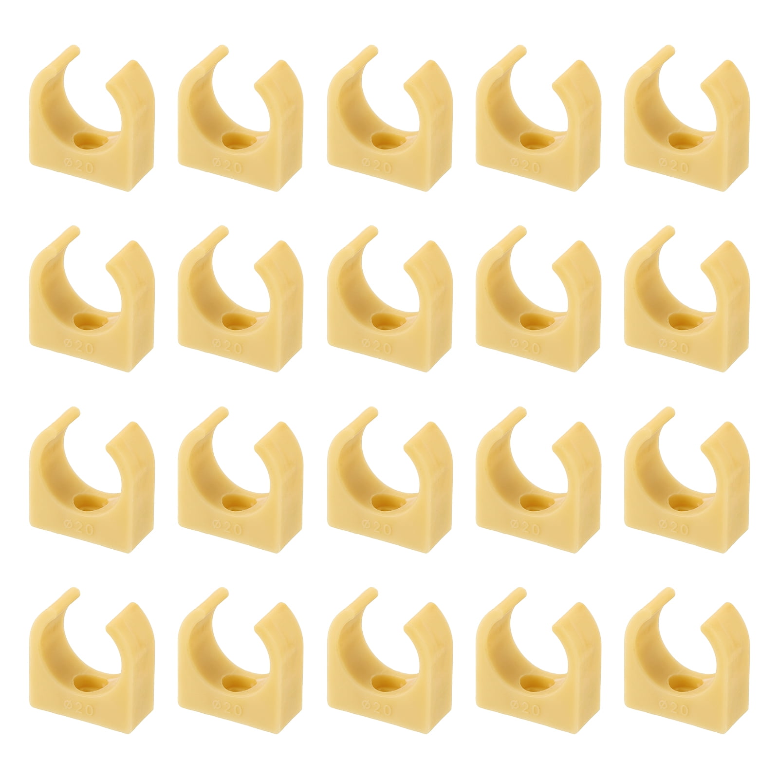 Uxcell 100Pack U-Shaped Water Pipe Clamps, PPR Pipe Clamps Clips Fit ...