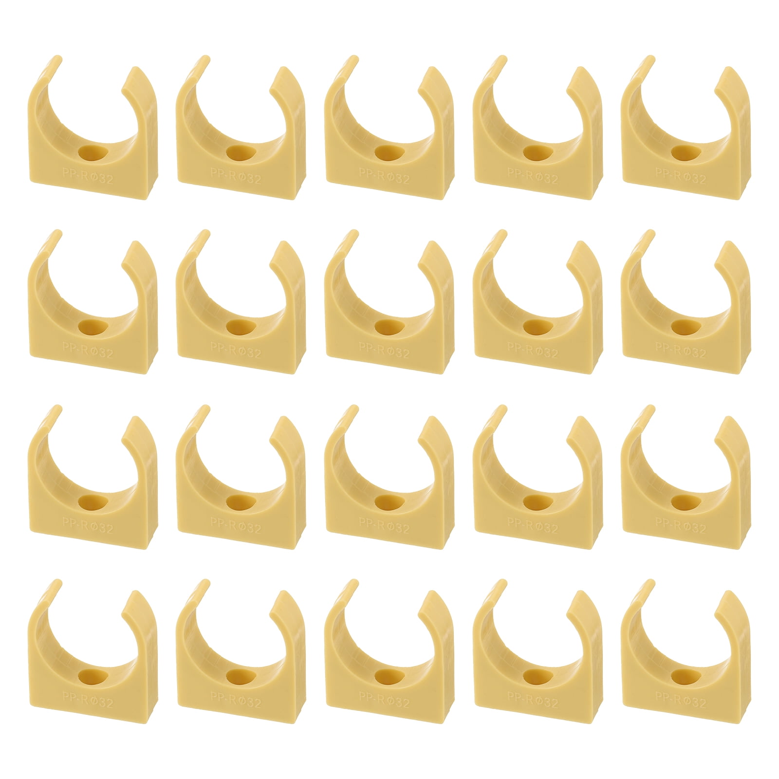 Uxcell 100Pack U-Shaped Water Pipe Clamps, PPR Pipe Clamps Clips Fit ...