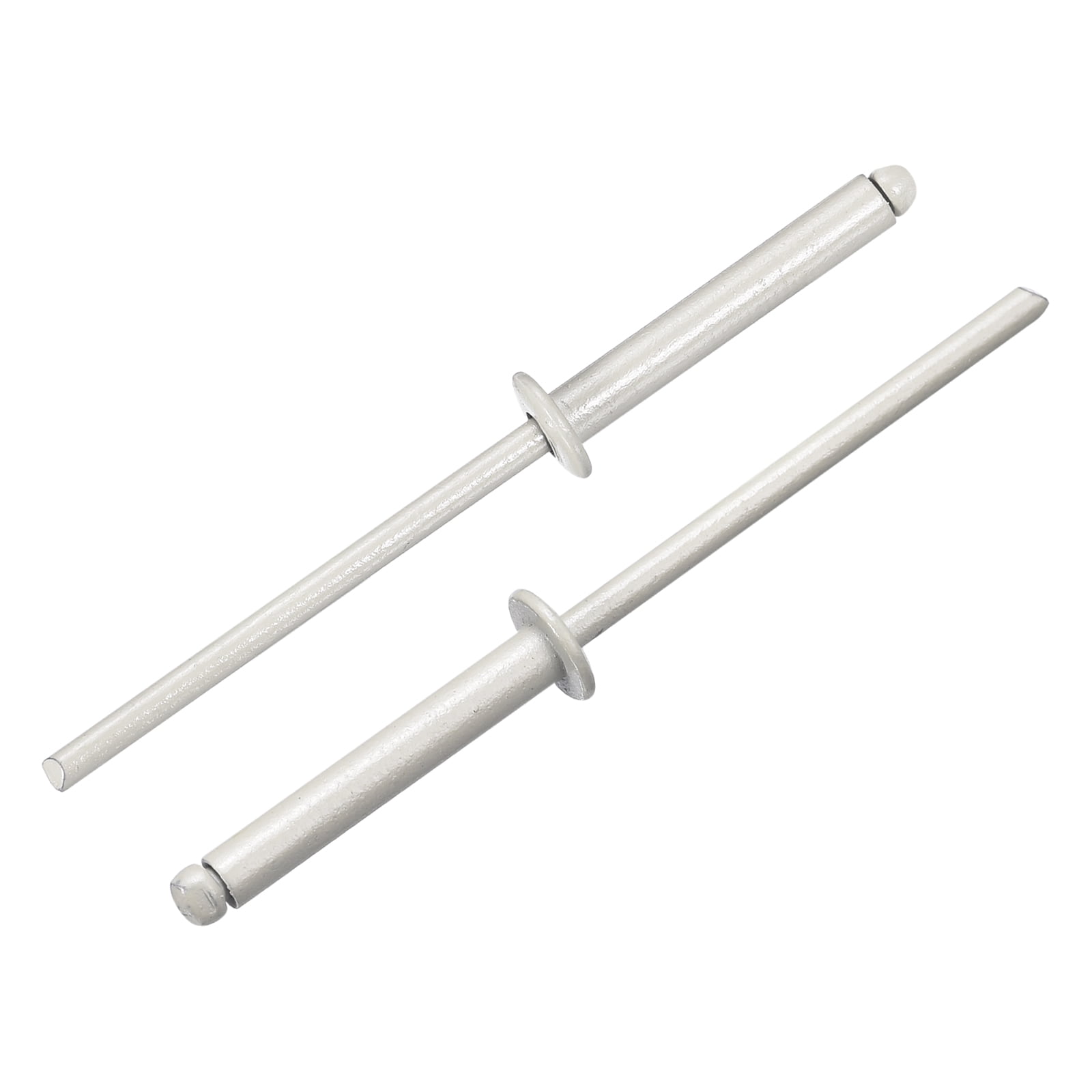 Uxcell 100Pcs 1/8"x3/4" Aluminum Blind Rivets, Dome Head Long Split ...