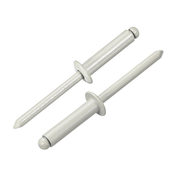 Uxcell 100Pcs 3/16"x3/4" Aluminum Blind Rivets, Dome Head Long Split ...