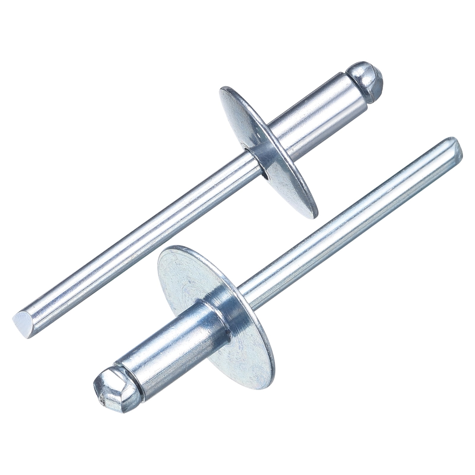 Uxcell 100Pcs 3/16"x3/8" Aluminum Blind Rivets, Large Flange Rivets ...