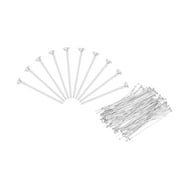 100Pcs Flat Head Pins for Jewelry Making 70mm Stainless Steel Flat Head ...