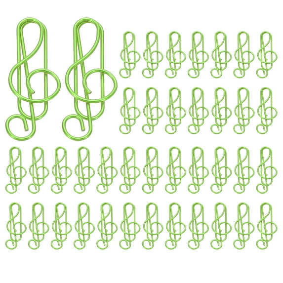 Uxcell 100Pcs Music Note Shape Cute Paper Clip for Fun Office Supplies ...