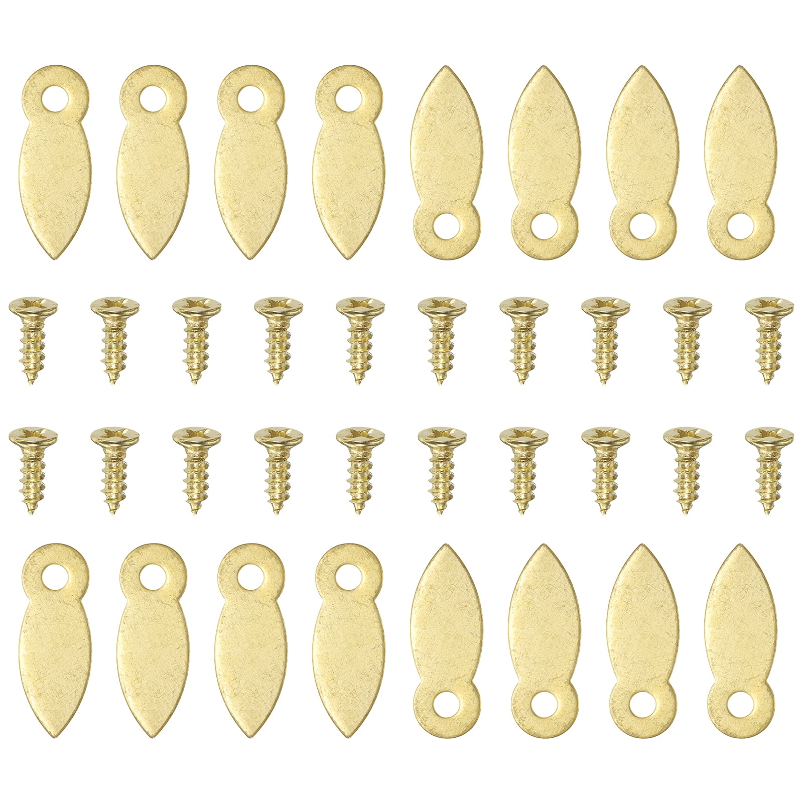 Uxcell 100Pcs Photo Frame Turn Button Fasteners 100Pcs Screws Picture ...