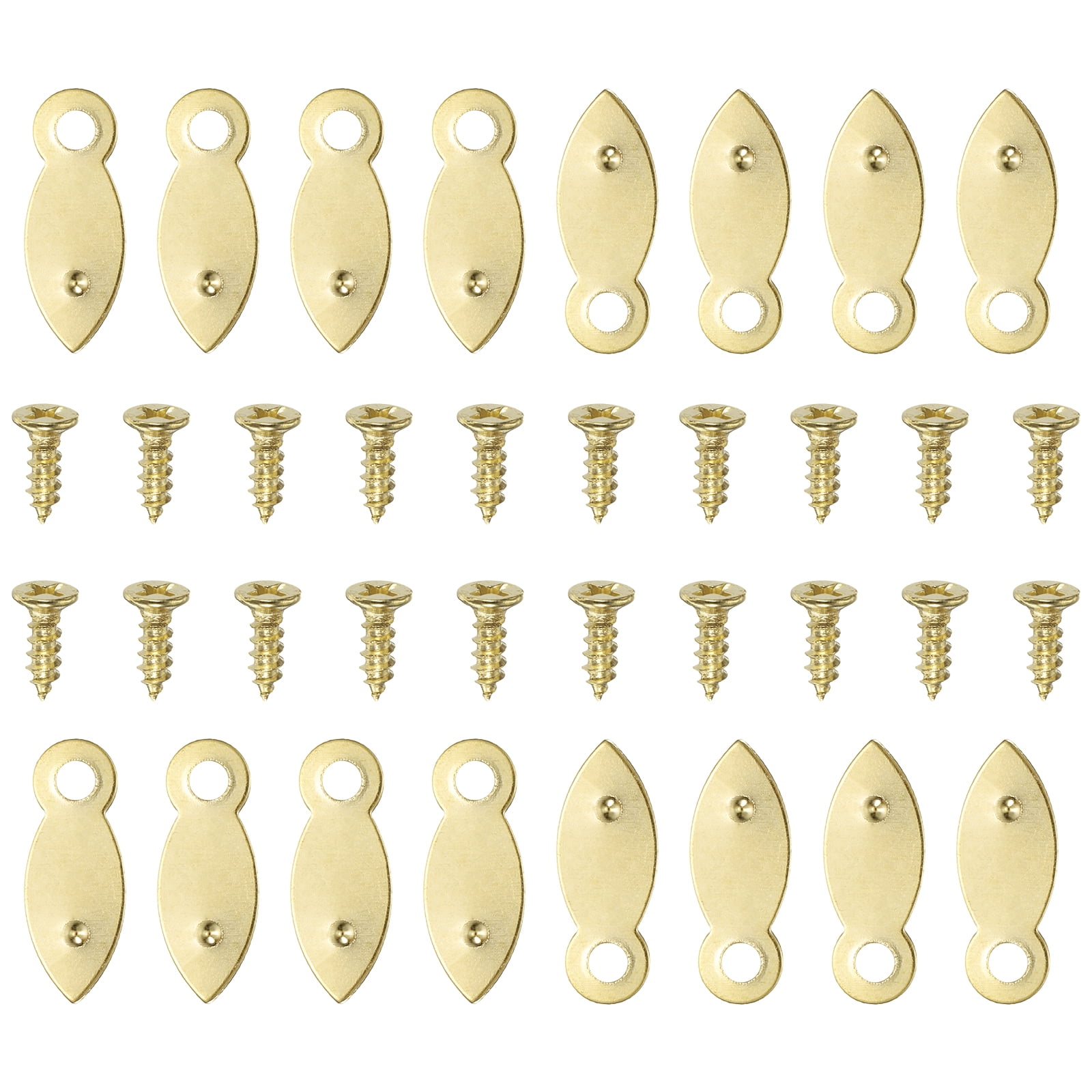 Uxcell 100Pcs Photo Frame Turn Button Fasteners 100Pcs Screws Picture ...