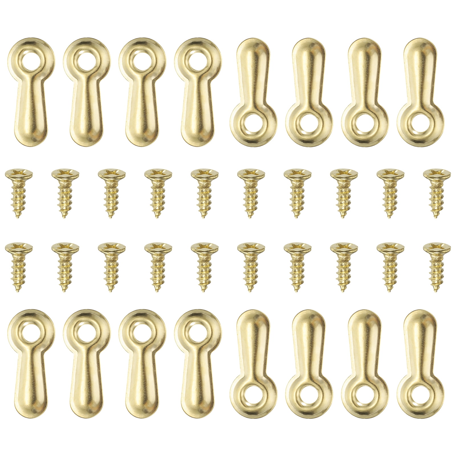 Uxcell 100Pcs Photo Frame Turn Button Fasteners 100Pcs Screws Picture ...