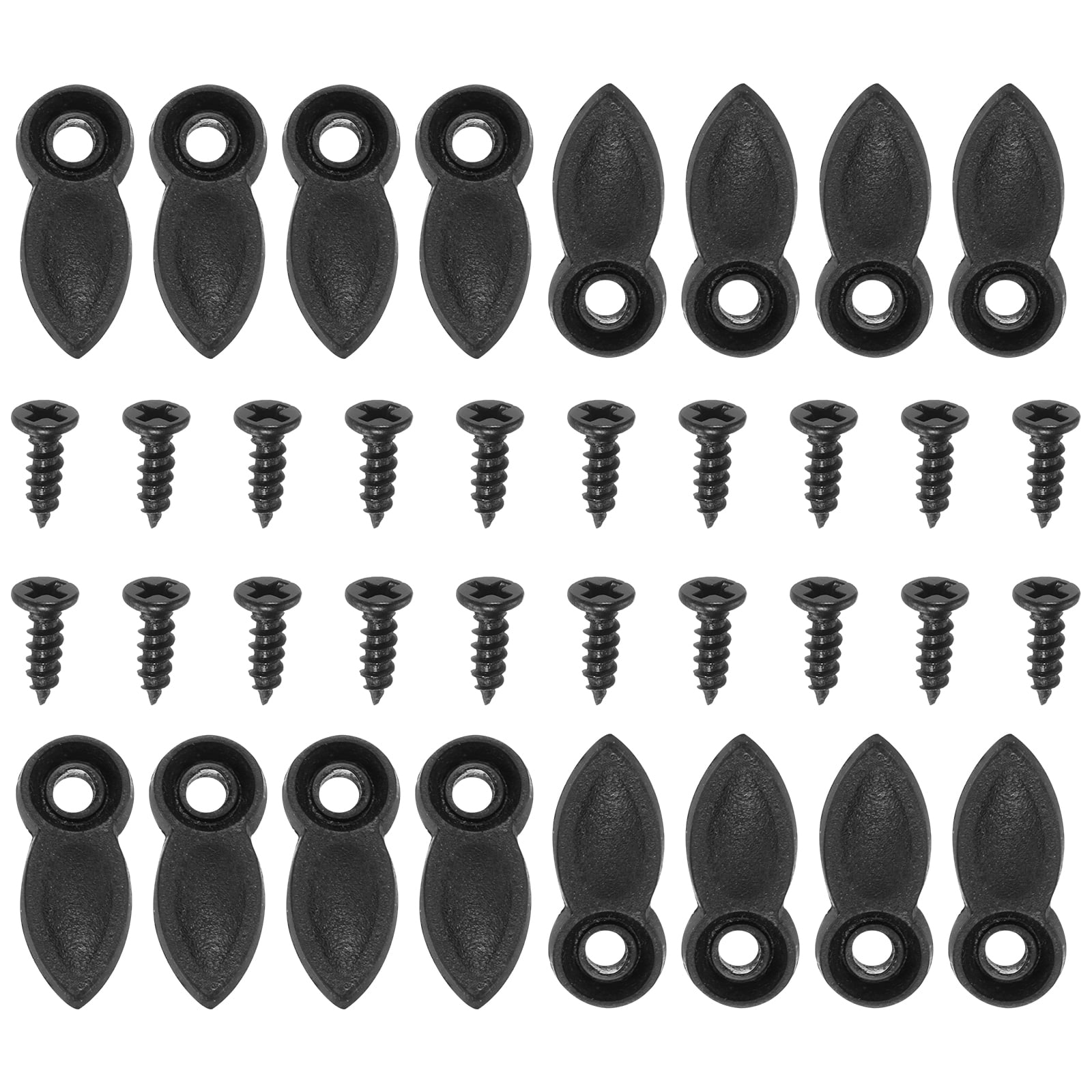 Uxcell 100Pcs Photo Frame Turn Button Fasteners with 100Pcs Screw Turn ...