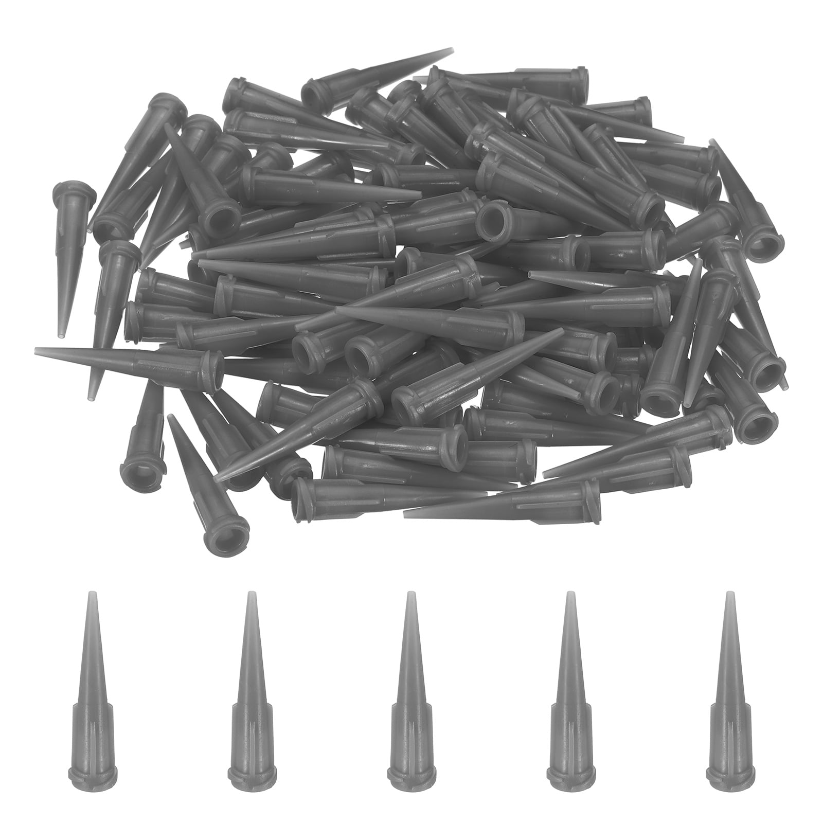 Uxcell 100Pcs Plastic Tapered Pinhead, 16 Gauge TT Adhesive Dispensing ...