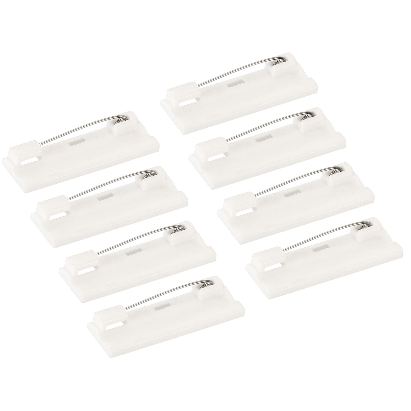 Uxcell 100Pcs Safety Bar Pins 40mm Brooch Clasp Pin Backs for ID Badges ...