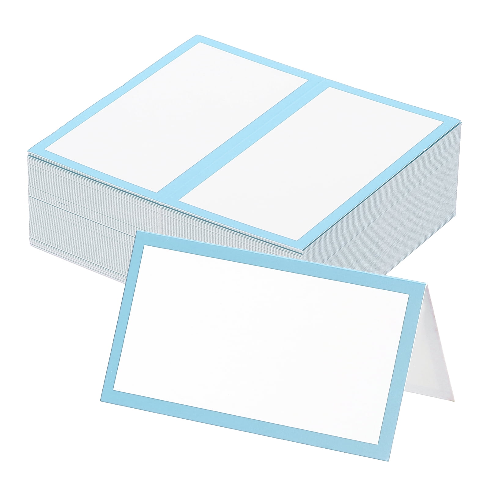 Uxcell 100Pcs Table Place Cards, 3.5 x 2 Inches Blank Name Place Cards ...