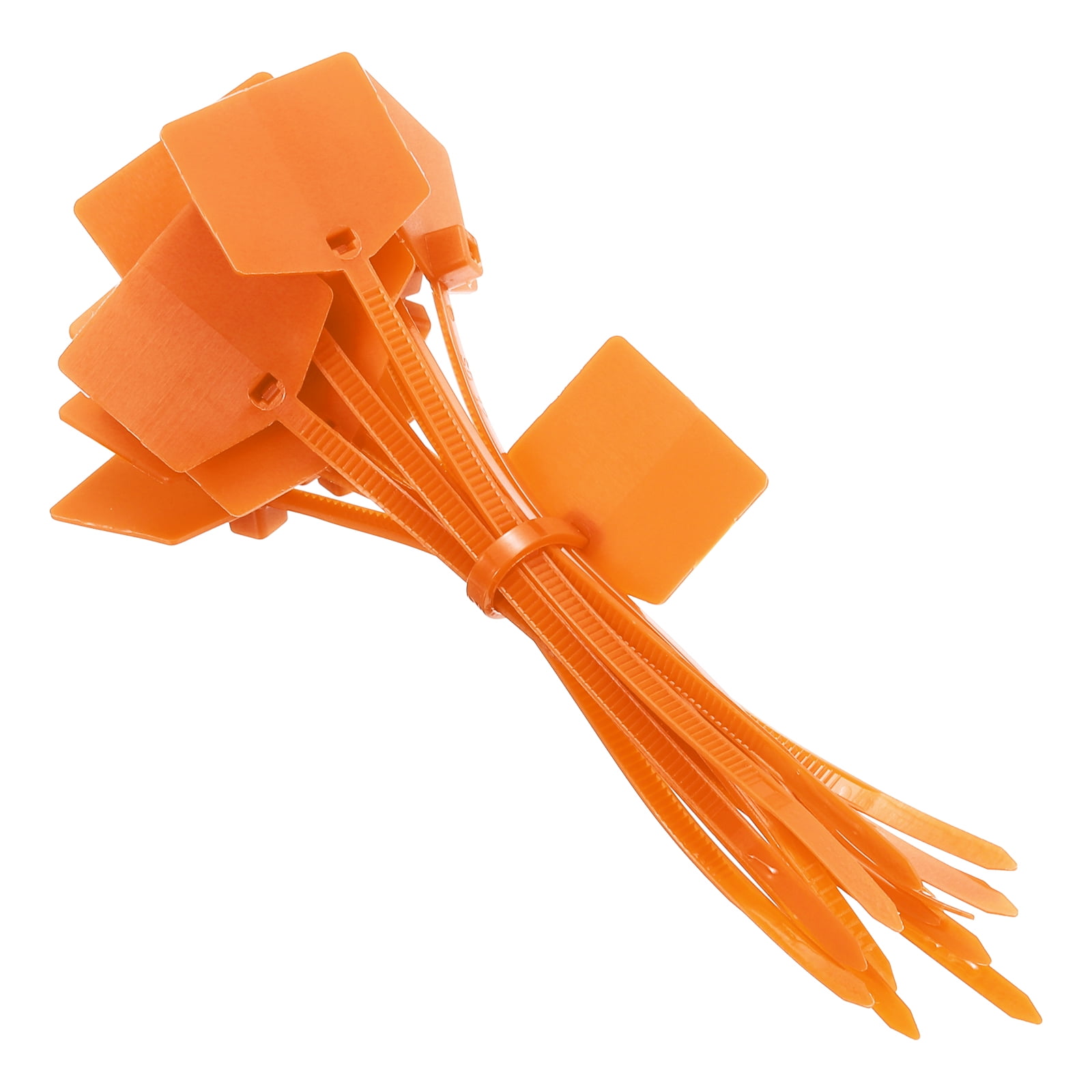 Uxcell 100Pcs Waterproof Shipping Tags 4.72"x0.12" Nylon Writable ...