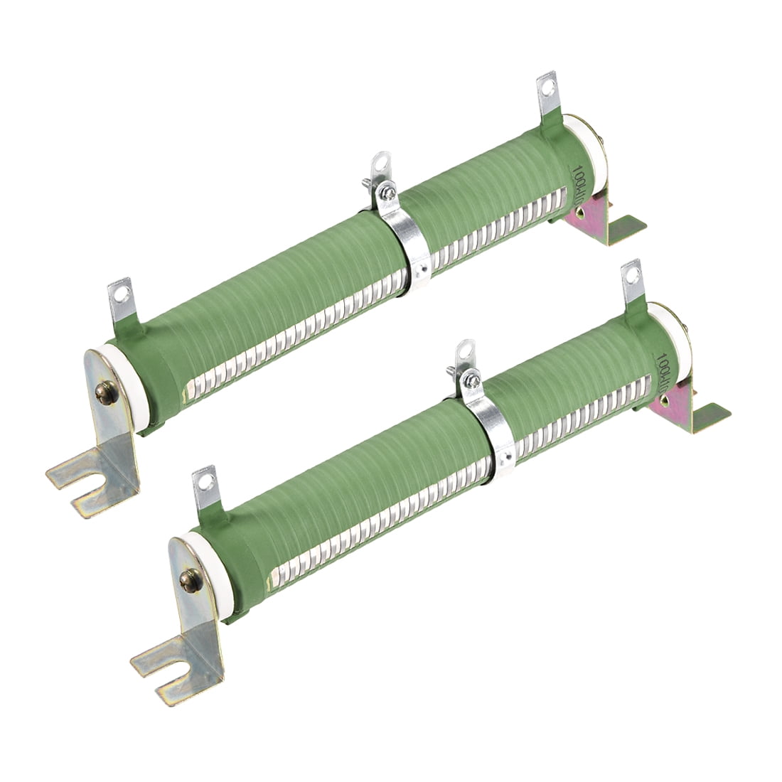 Uxcell 100W 10 Ohm Wire Wound Tubular Resistor Tube-Type Variable +/-5% ...