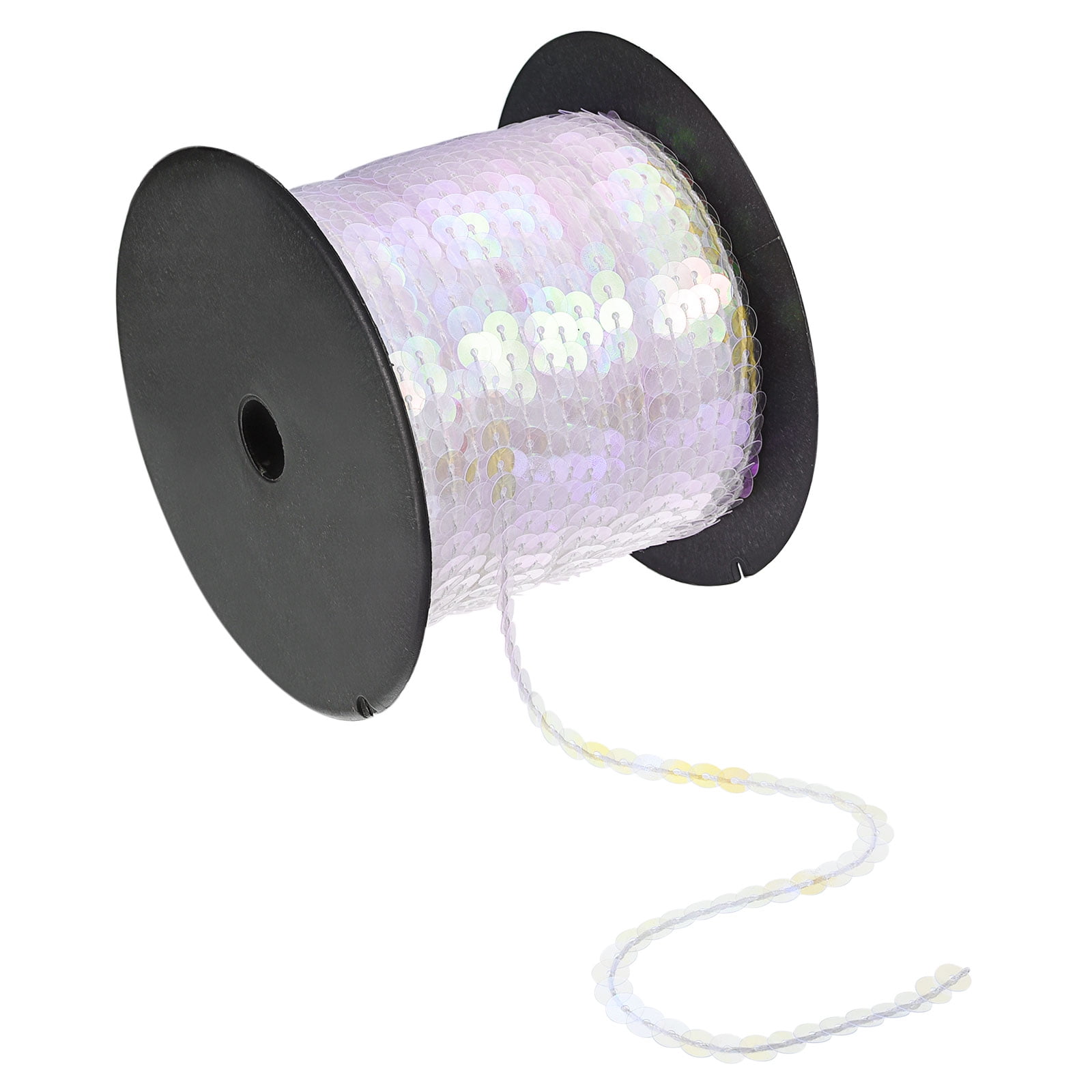 Uxcell 100Yards 6mm Flat Sequin Strip Spangle Paillette String Sequin ...