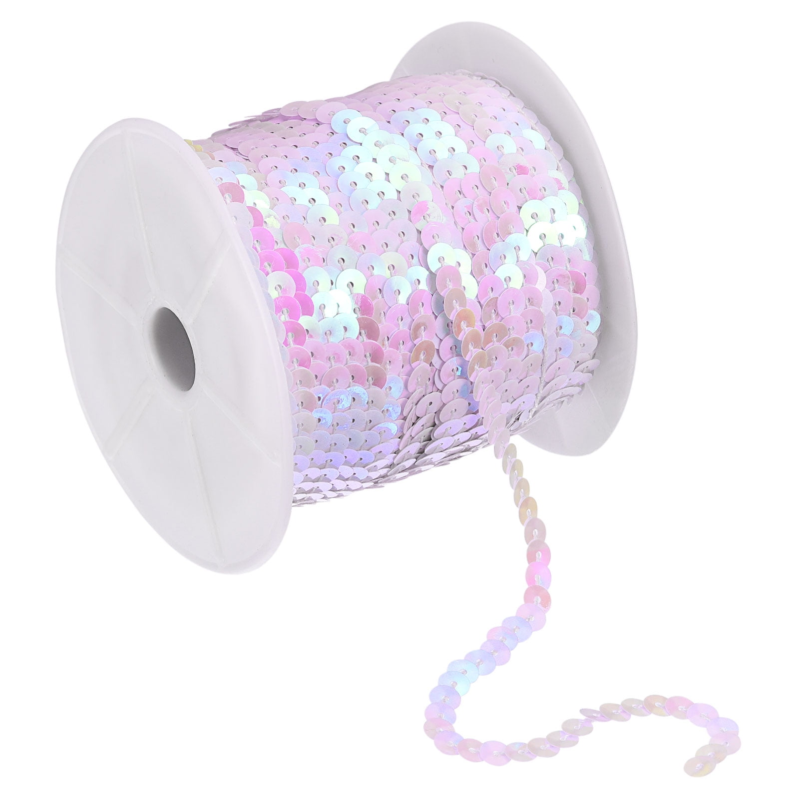 Uxcell 100Yards 6mm Flat Sequin Strip Spangle Paillette String Sequin ...