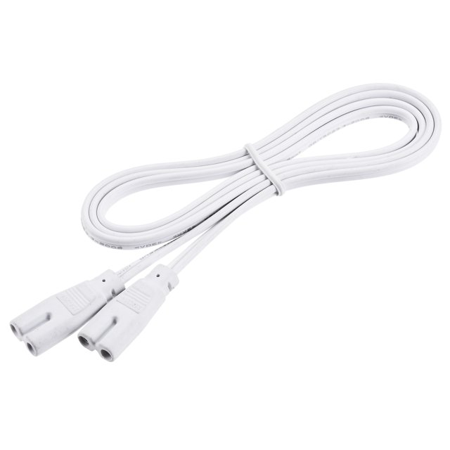 Uxcell 100cm 2 Pin Double End Cords T4 T5 T8 LED Tubing Lamp Connecting ...