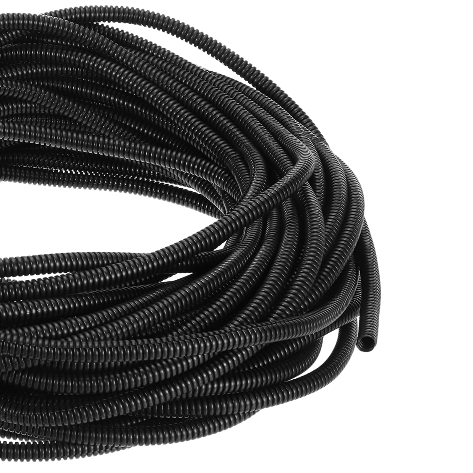 Uxcell 100ft 1/2 Inch Black Wire Loom Split Tubing Cord Protectors ...