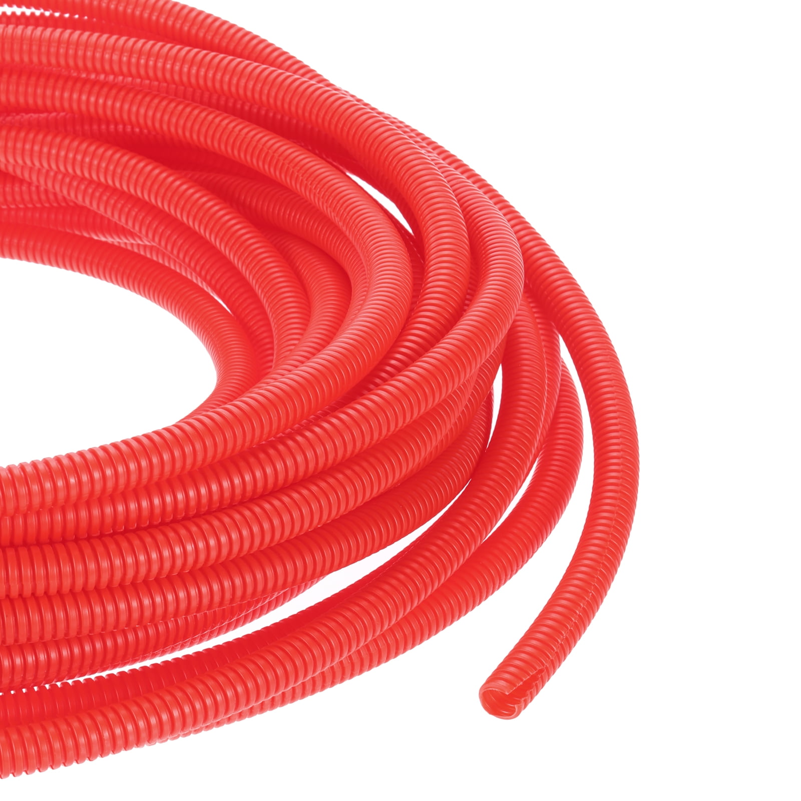 Uxcell 100ft 1/2 Inch Red Wire Loom Split Tubing Cord Protectors ...