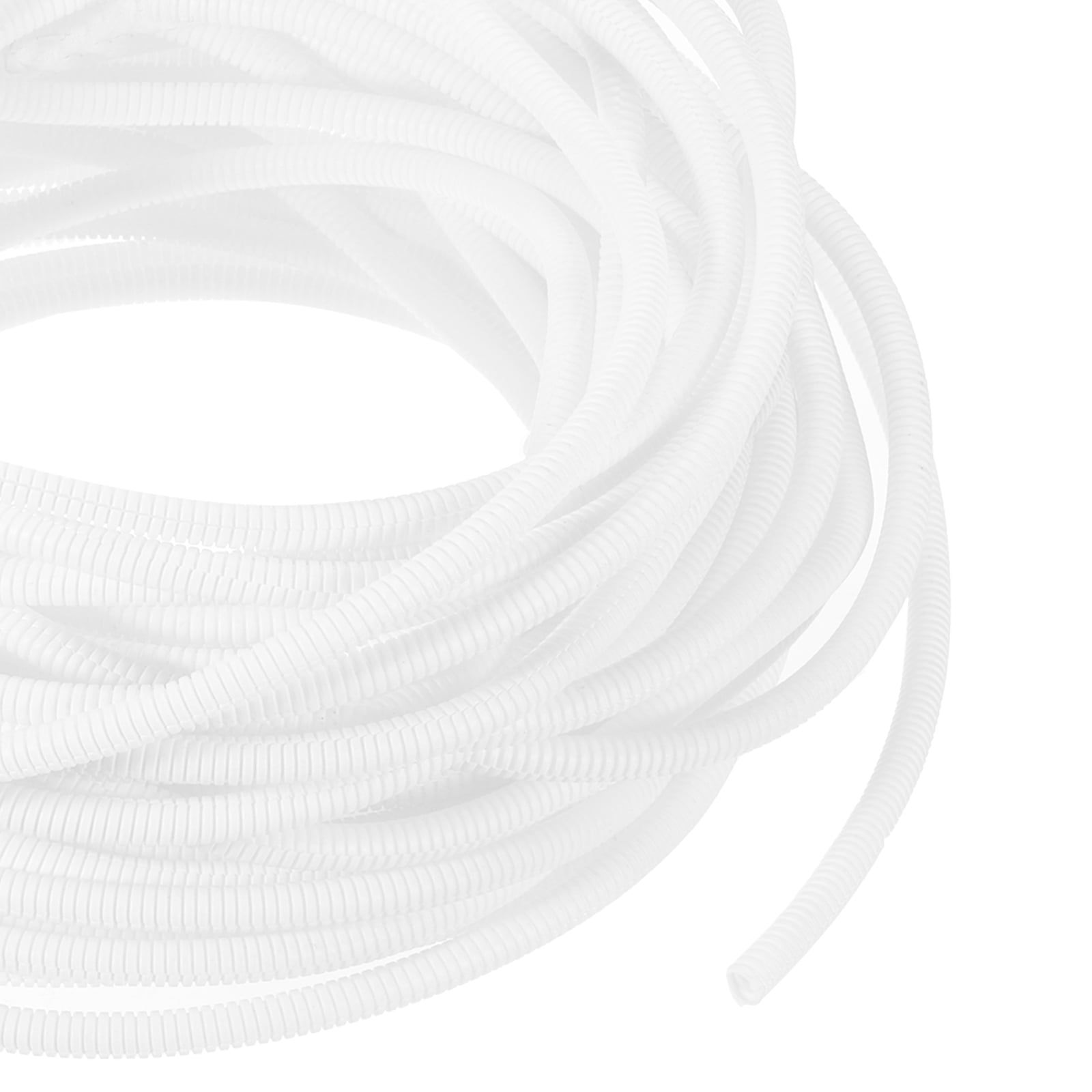 Uxcell 100ft 1/2 Inch White Wire Loom Split Tubing Cord Protectors ...
