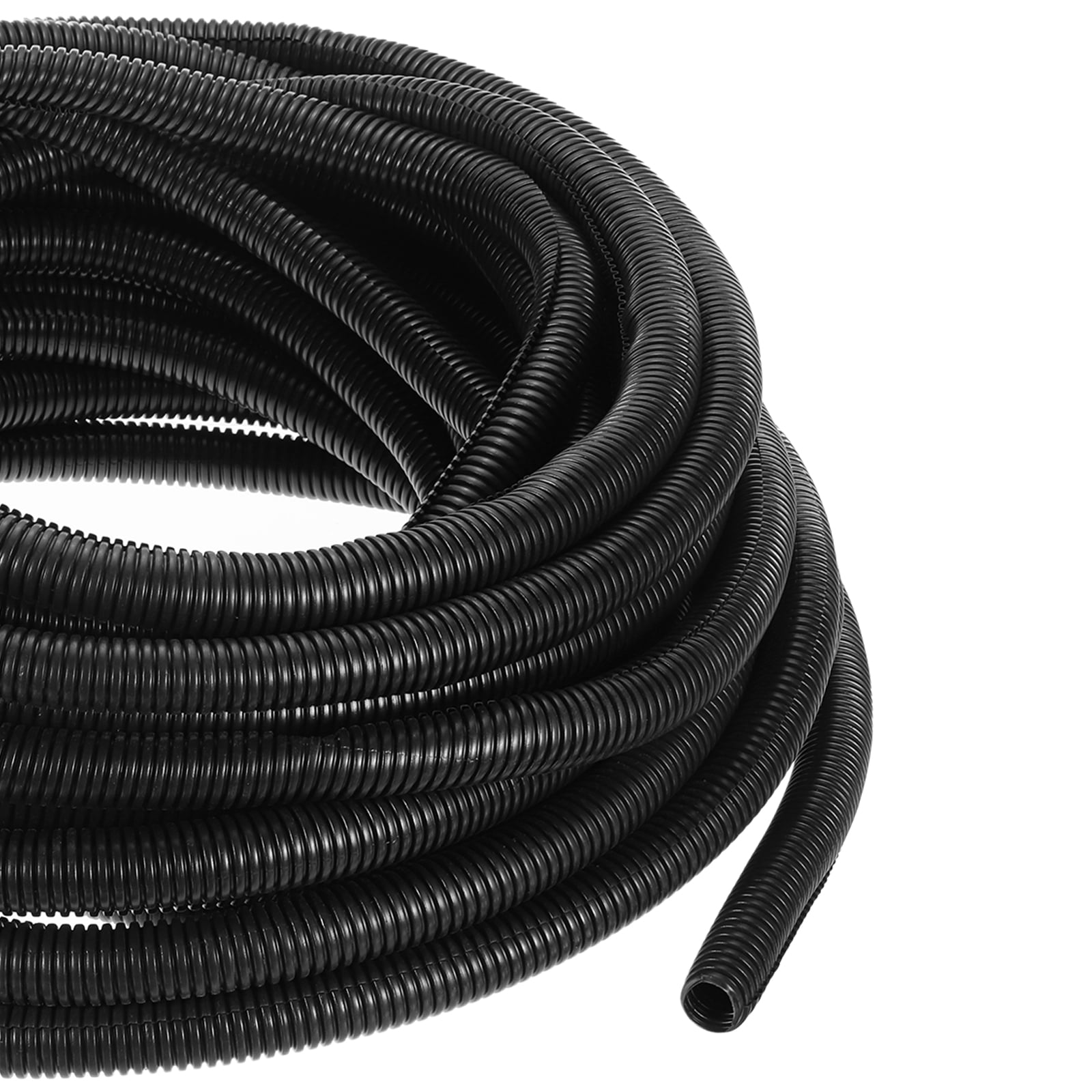 Uxcell 100ft 1 Inch Black Wire Loom Split Tubing Cord Protectors ...