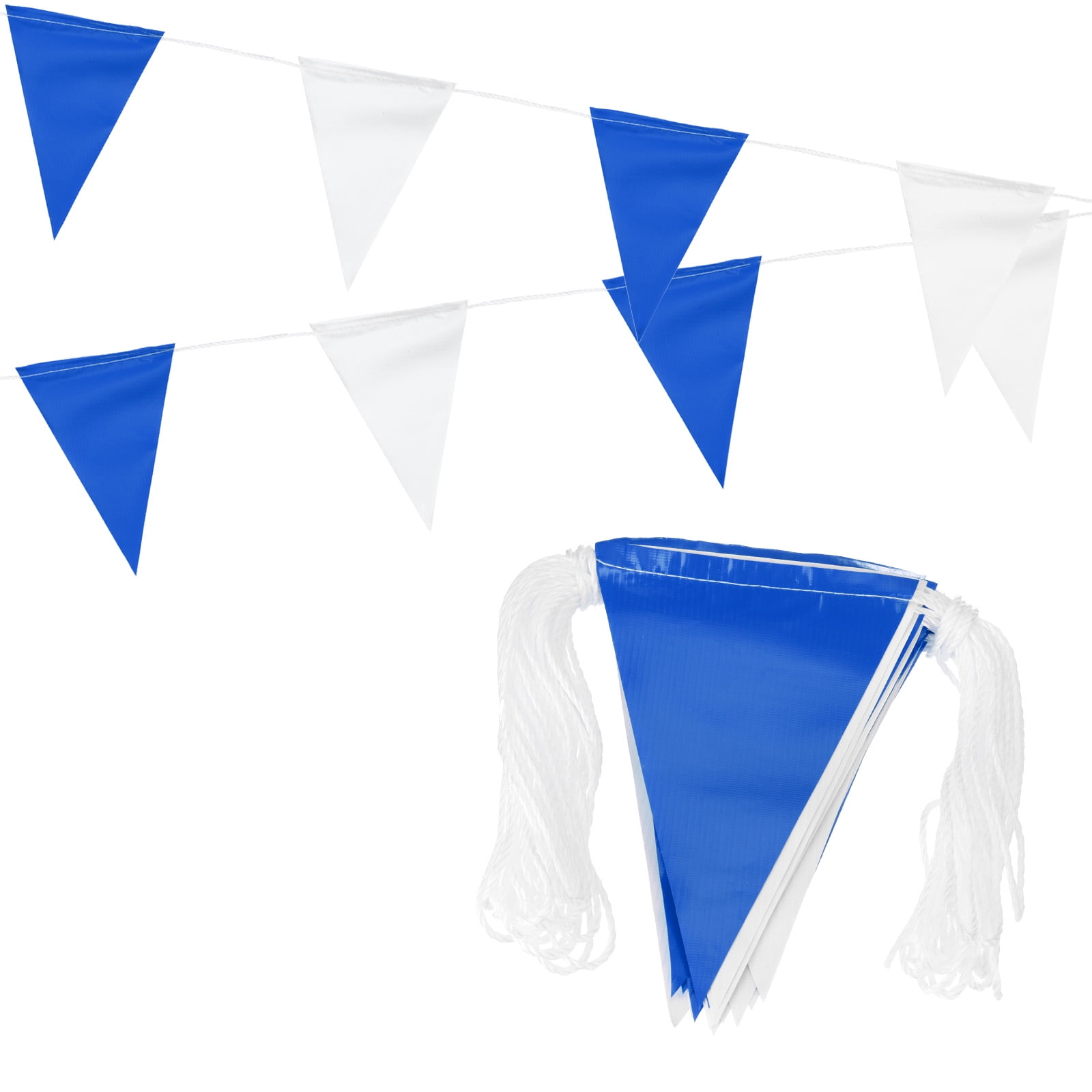 Uxcell 100ft Pennant Banner Flags, Warning Flagging Banner Safety Flag ...