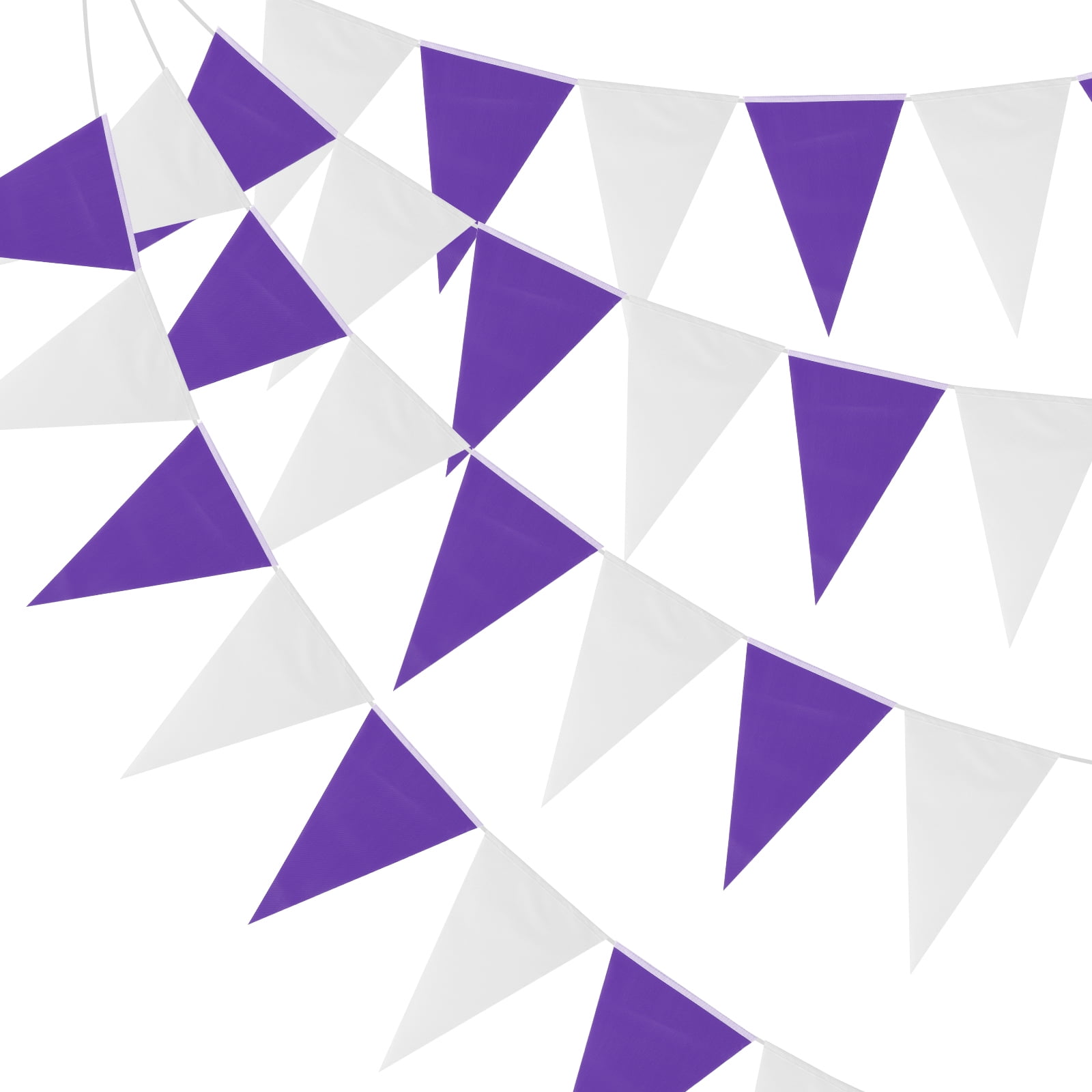 Uxcell 100ft Pennant Banners Flags String Hanging Triangle Bunting DIY ...