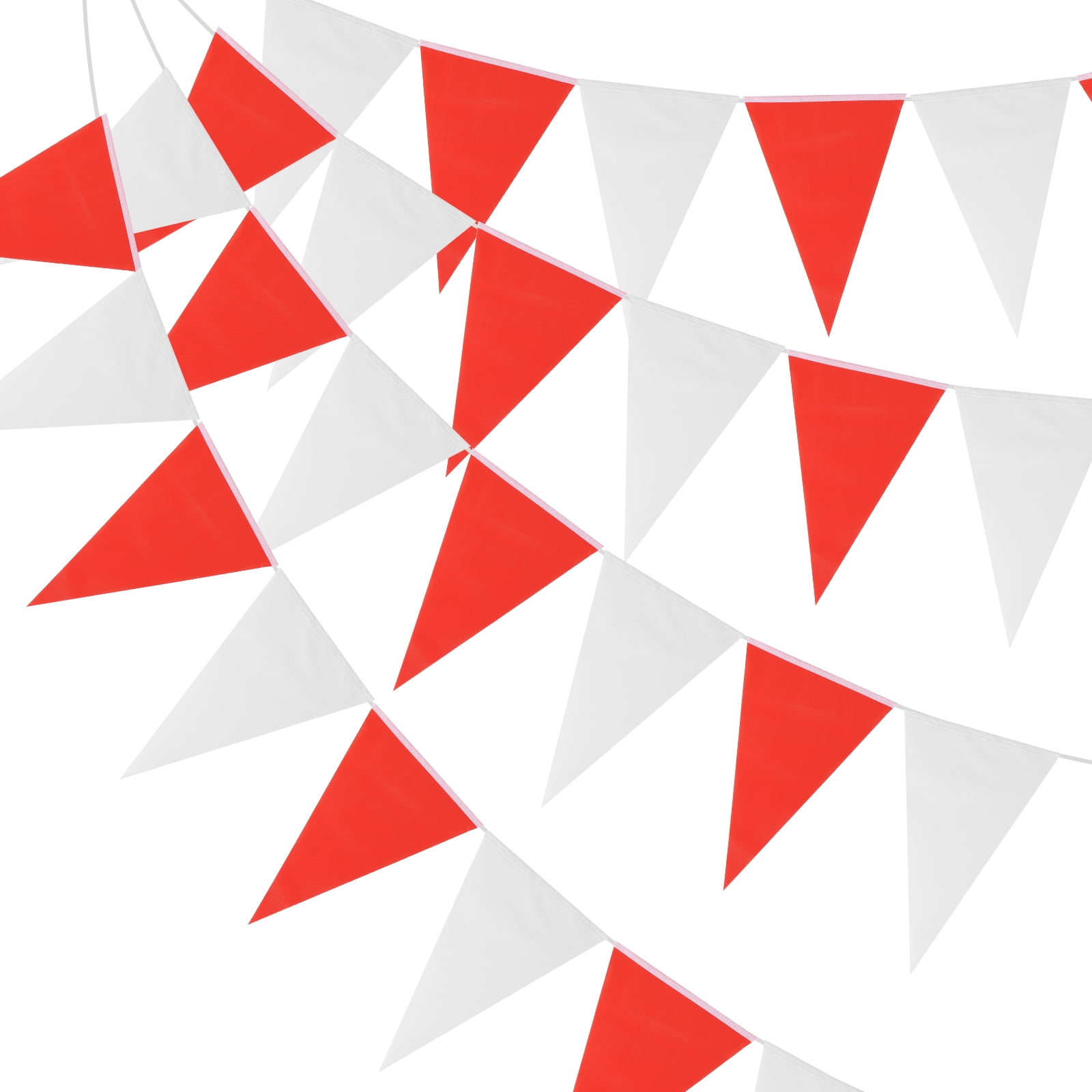 Uxcell 100ft Pennant Banners Flags String Hanging Triangle Bunting DIY ...