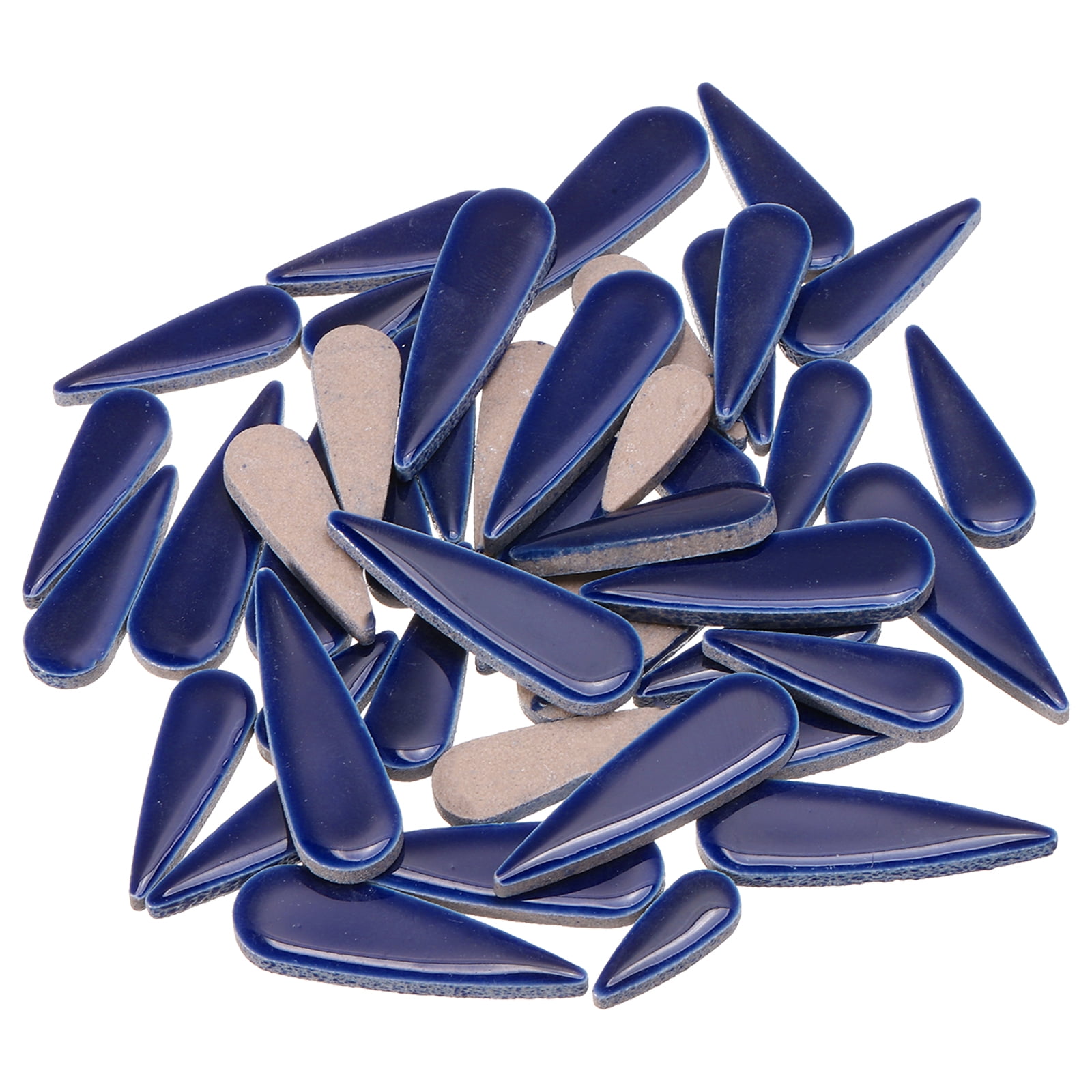 Uxcell 100g Petal Mosaic Tiles for Crafts Tear Drop Porcelain Mosaic ...