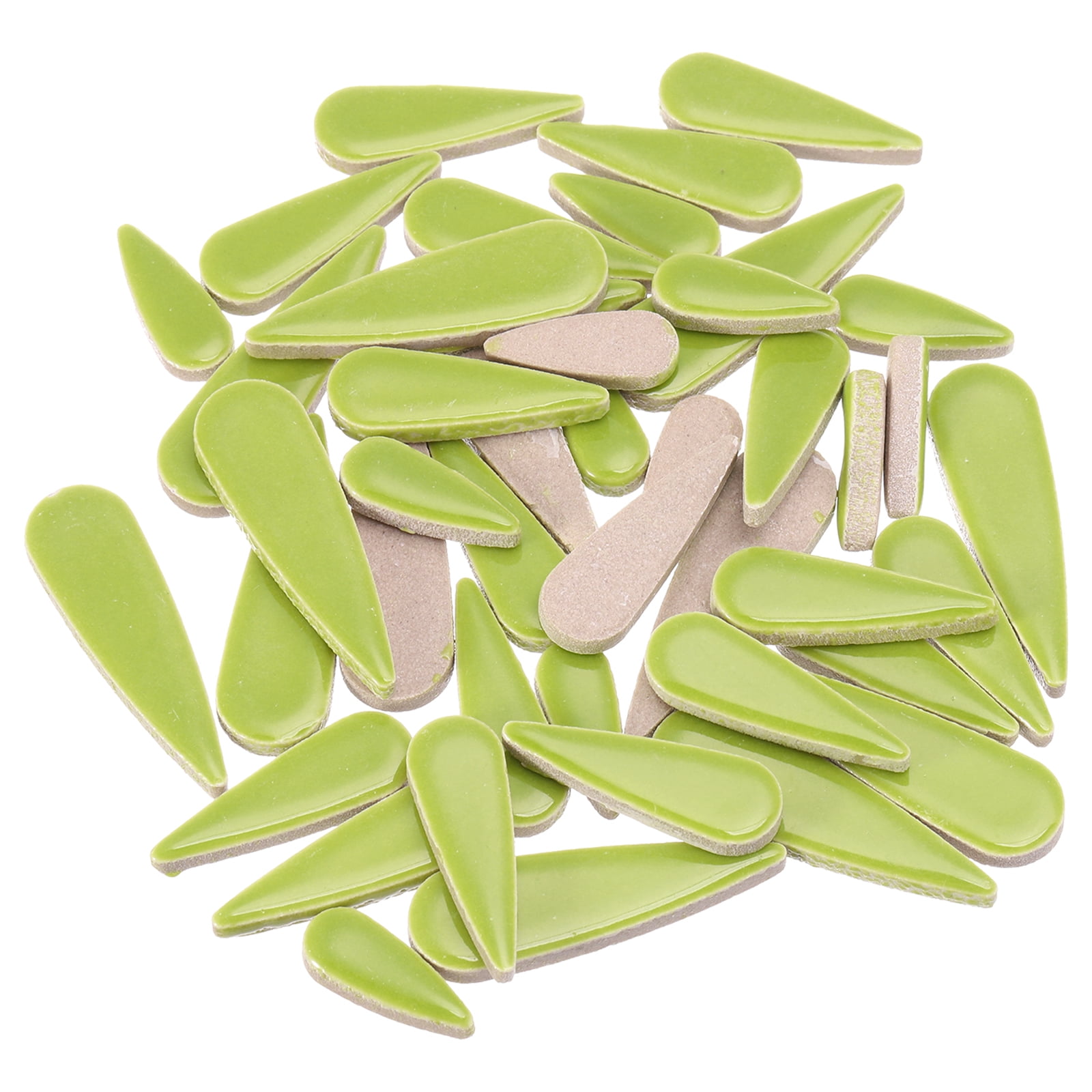 Uxcell 100g Petal Mosaic Tiles for Crafts Tear Drop Porcelain Mosaic ...