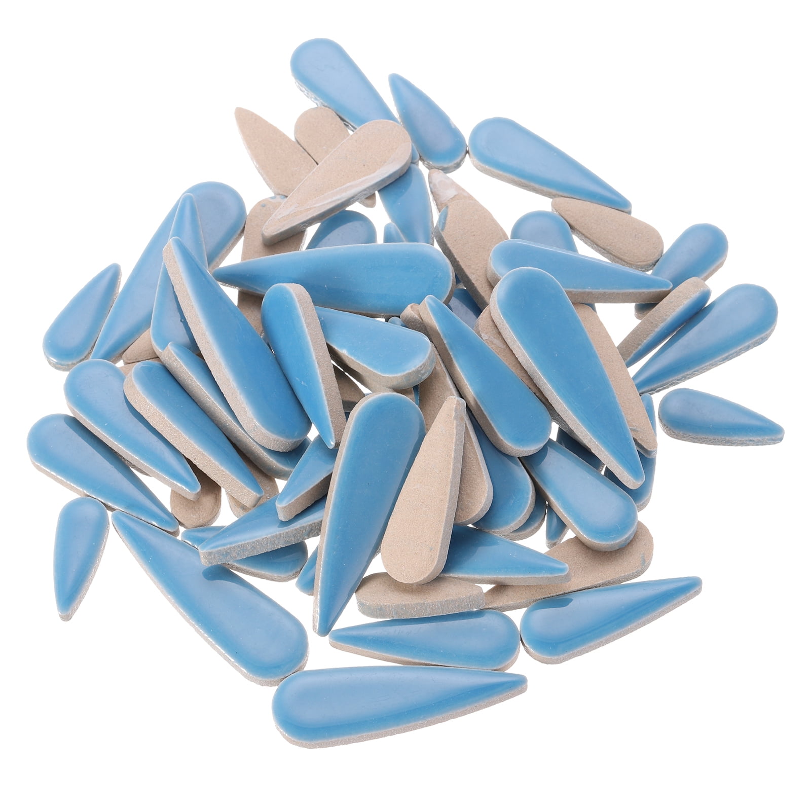 Uxcell 100g Petal Mosaic Tiles for Crafts Tear Drop Porcelain Mosaic ...