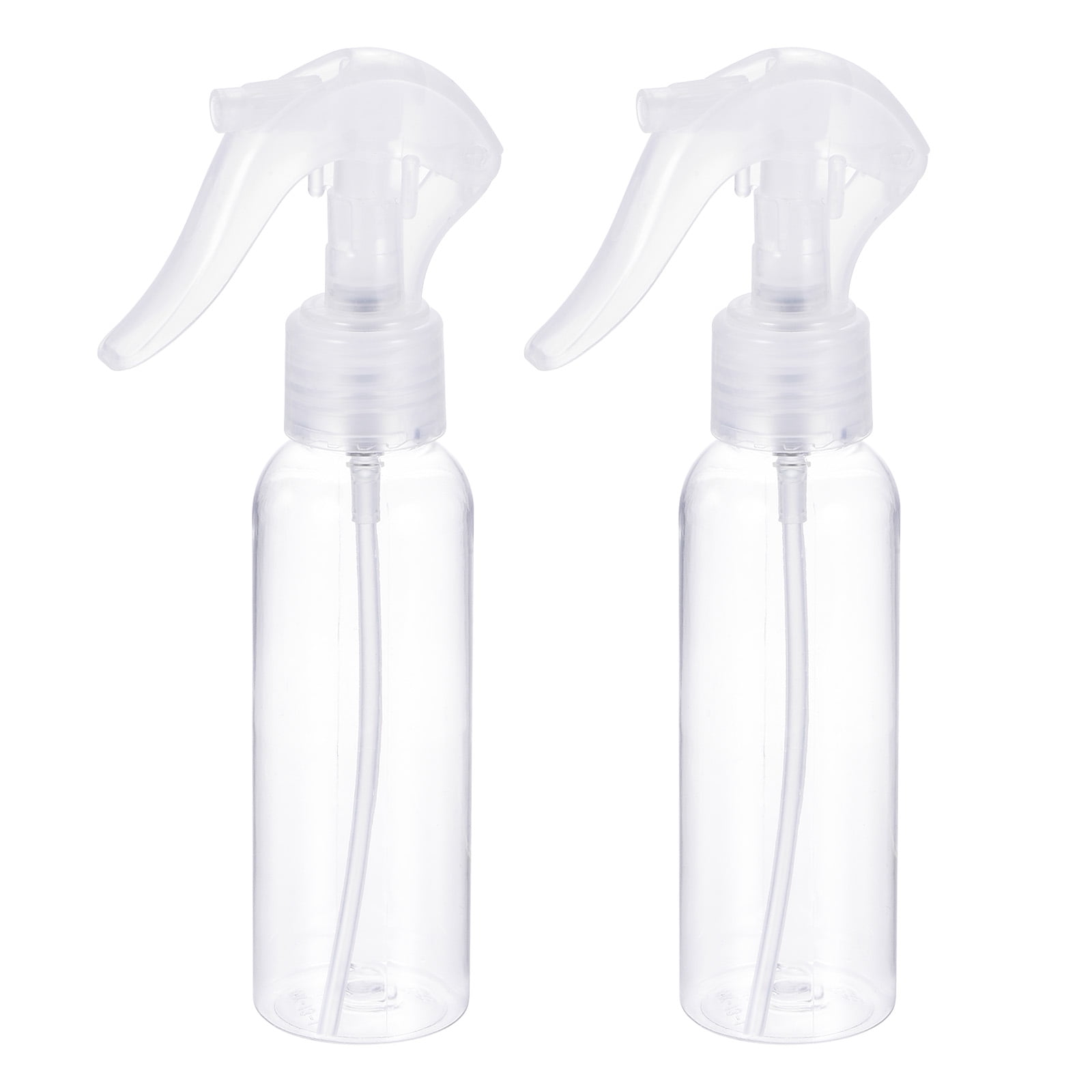 Uxcell 100ml Spray Bottles Refillable Mist Sprayer Plastic Clear 2 Pcs ...