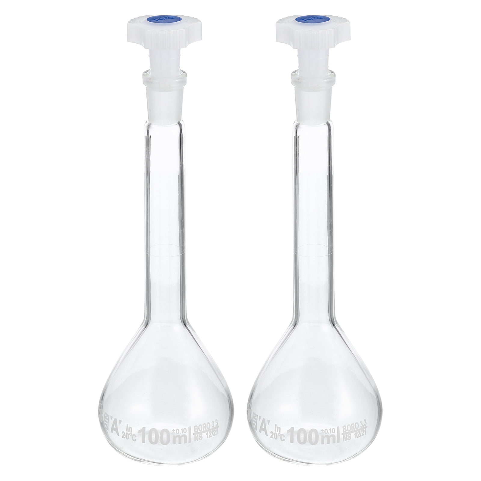 Uxcell 100ml Tolerance 0.1ml 3.3 Borosilicate Glass Volumetric Flask ...