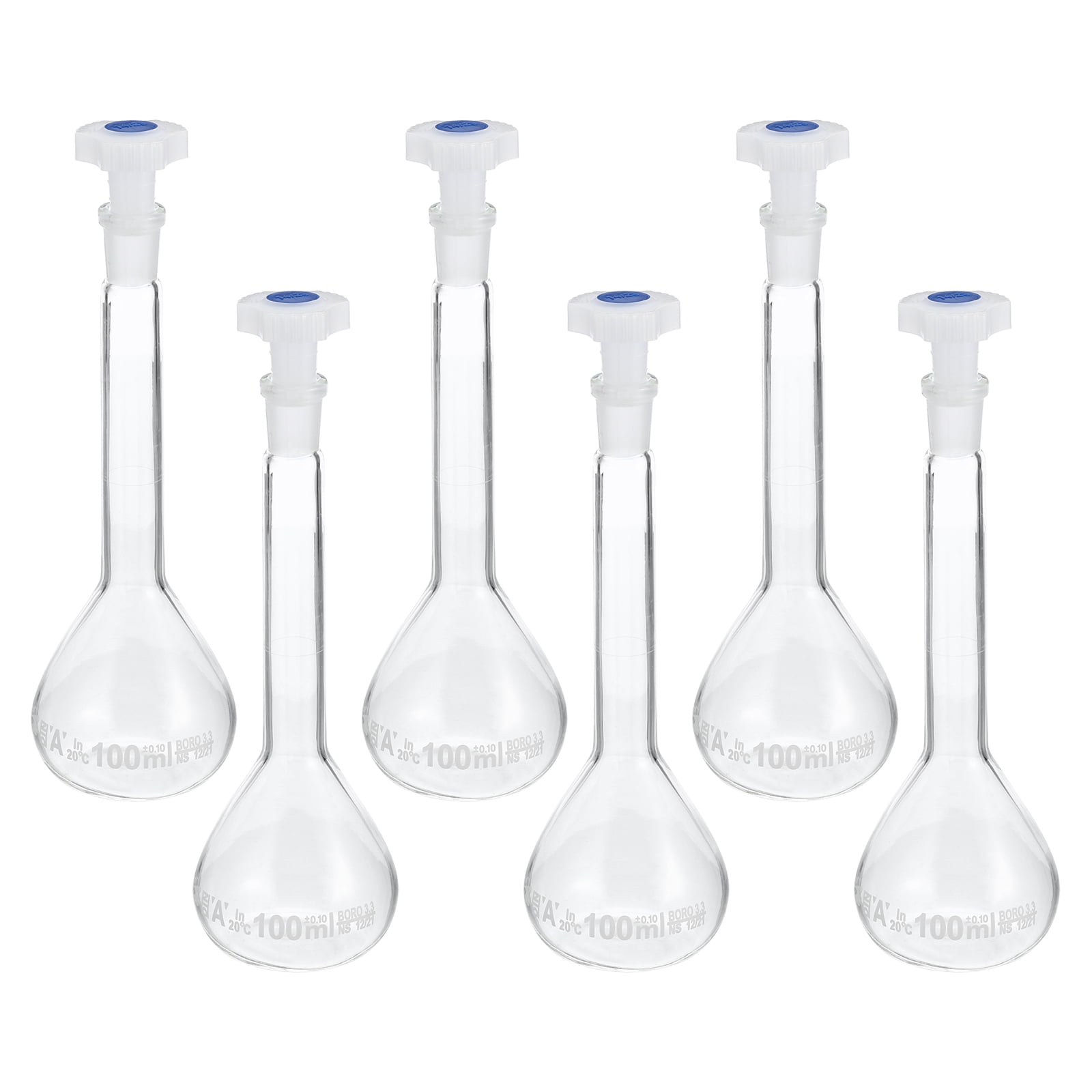 Uxcell 100ml Tolerance 0.1ml 3.3 Borosilicate Glass Volumetric Flask ...