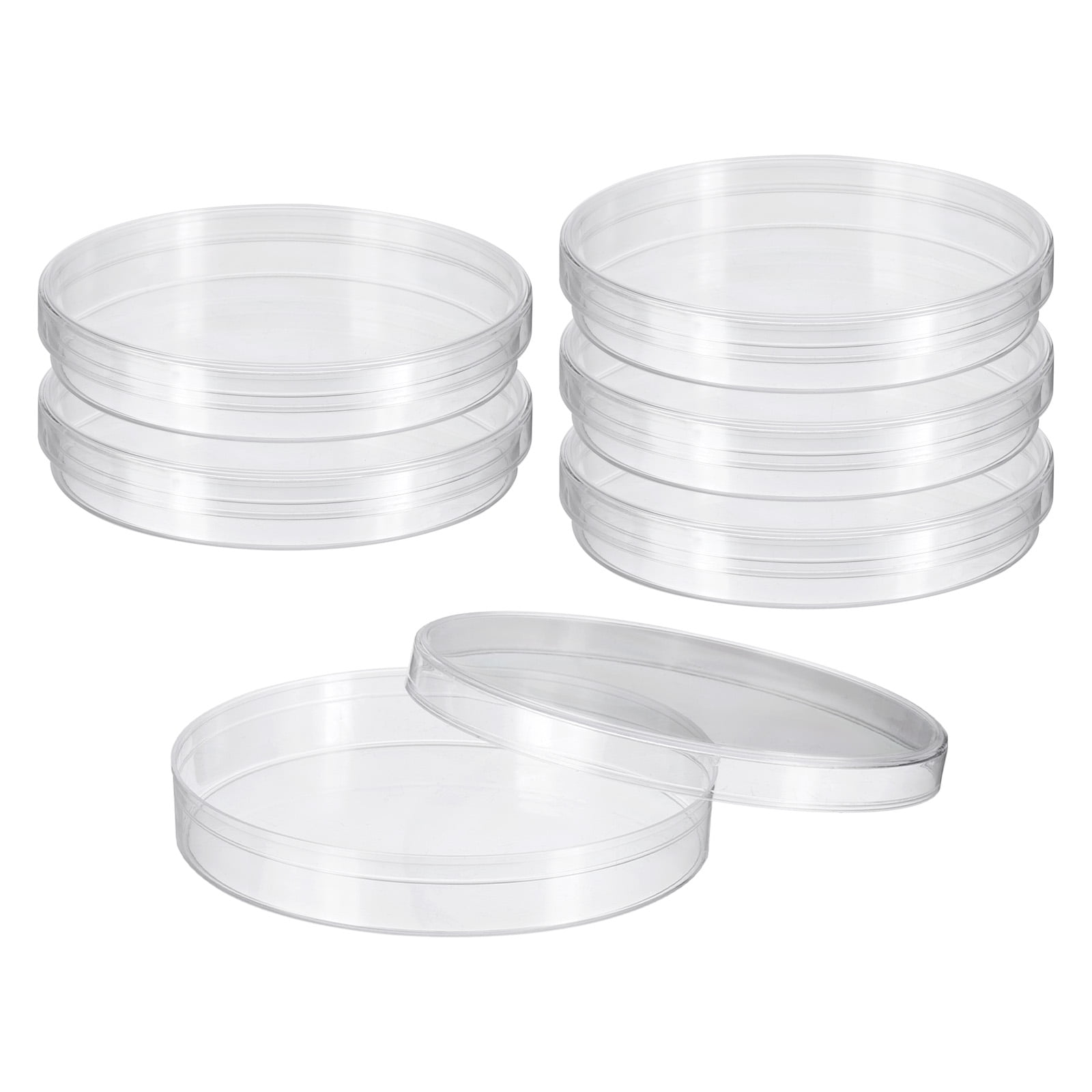 Uxcell 100mm Plastic Petri Dishes with Lids, 6 Pack Petri Plates Tissue ...