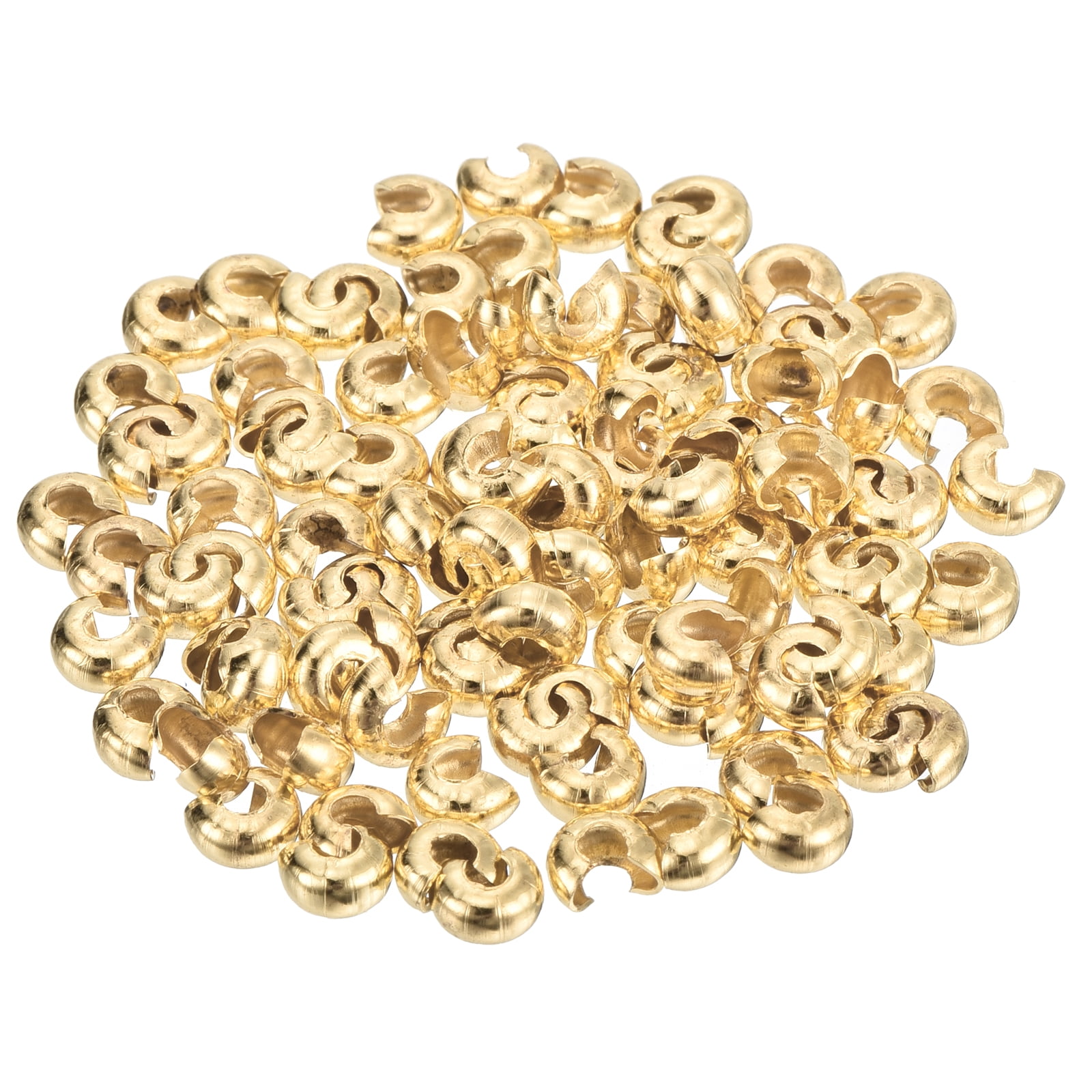 Uxcell 100pack Crimp Bead Covers, 3mm/0.12