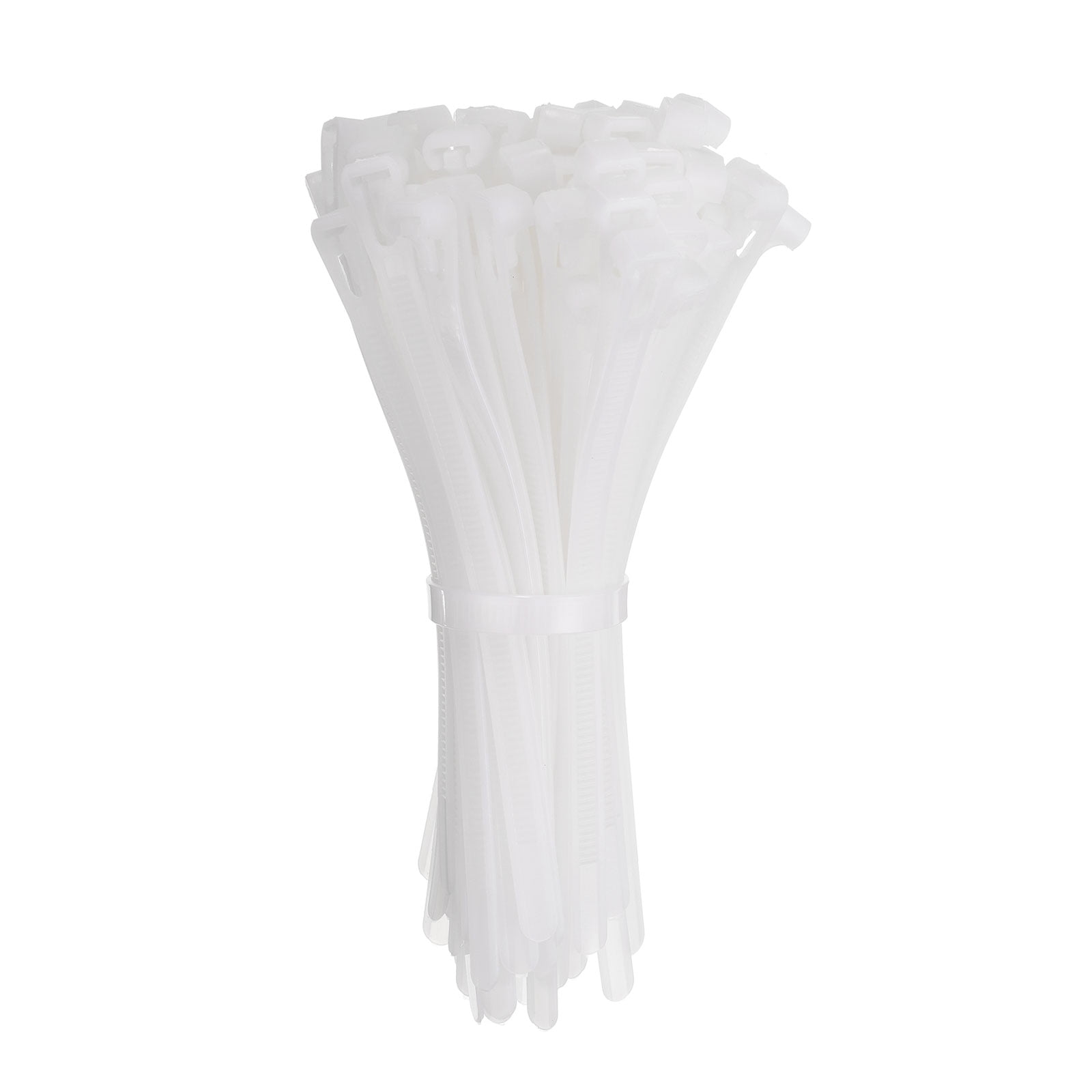 Uxcell 100pack Reusable Cable Zip Ties, Plastic Nylon Ties Wraps, 6 ...