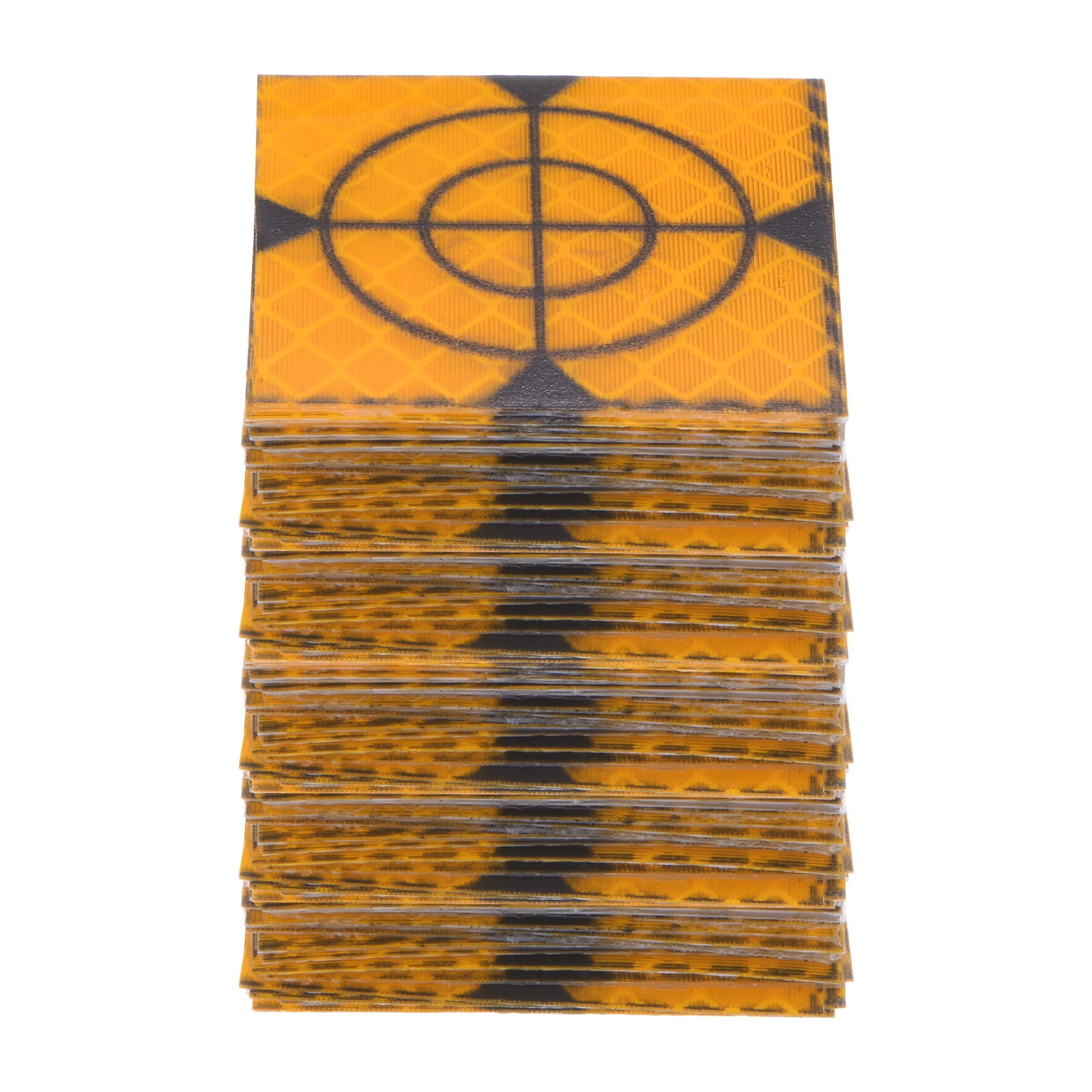 Uxcell 100packs Survey Reflector Sheets 40mm Self-adhesive Survey ...