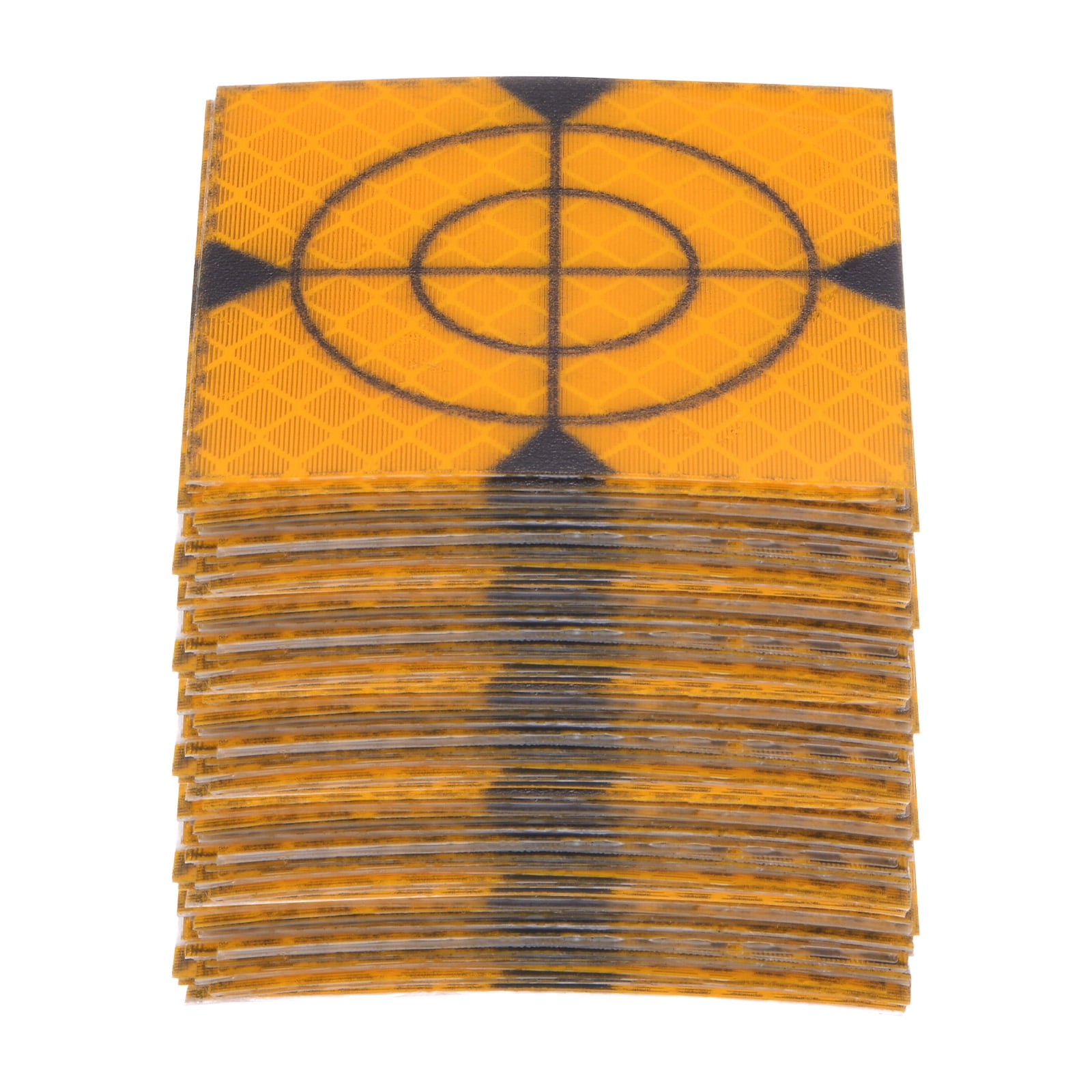 Uxcell 100packs Survey Reflector Sheets 50mm Self-adhesive Survey ...