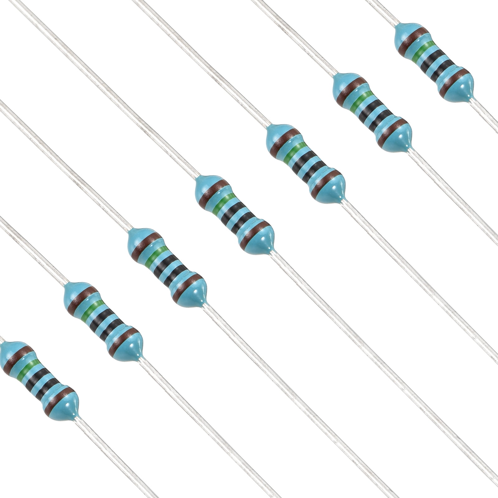 Uxcell 100pcs 150 Ohm Resistor, 1/4W (0.25W) Metal Film Fixed Resistor ...