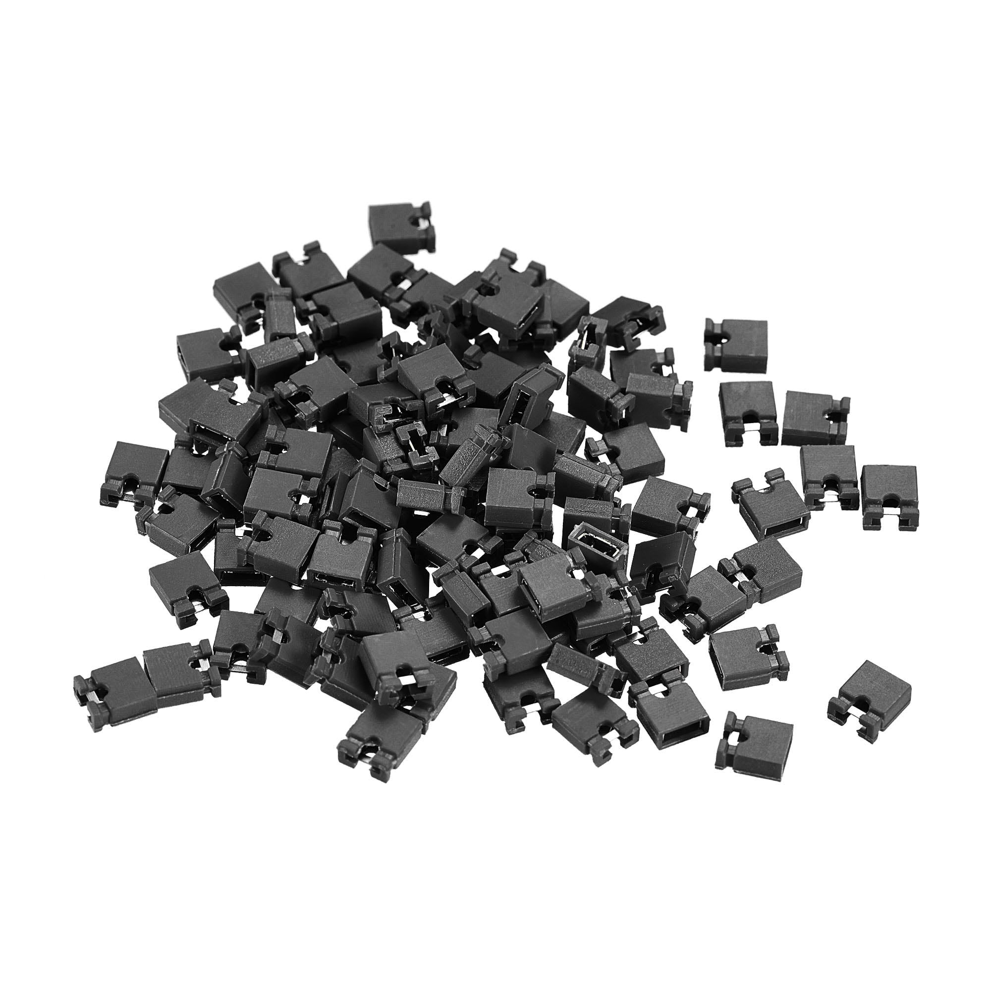 Uxcell 100pcs 2mm Standard Pin Header Jumper Cap,Short Circuit ...