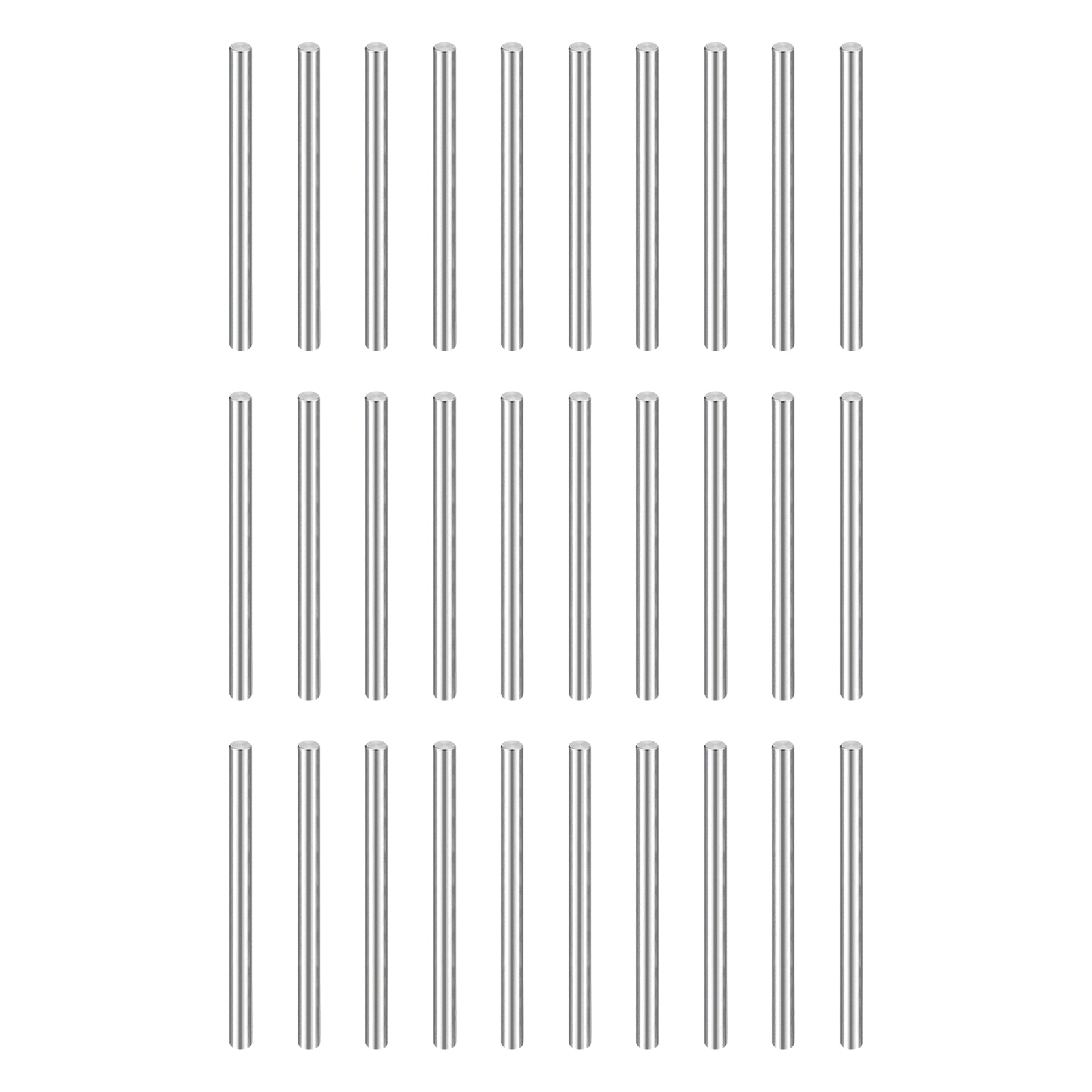 Uxcell 100pcs Dowel Pins M1(1mm) x 12mm 304 Stainless Steel Cylindrical ...