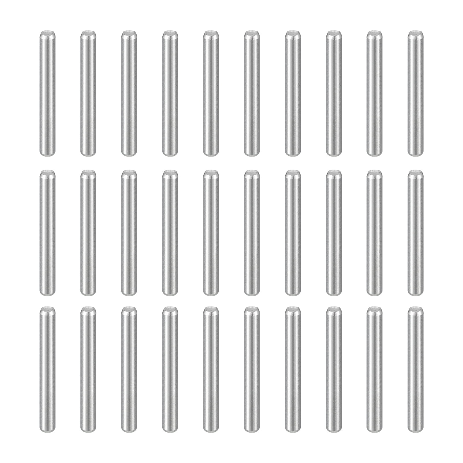 Uxcell 100pcs Dowel Pins M1.5(1.5mm) x 12mm 304 Stainless Steel ...