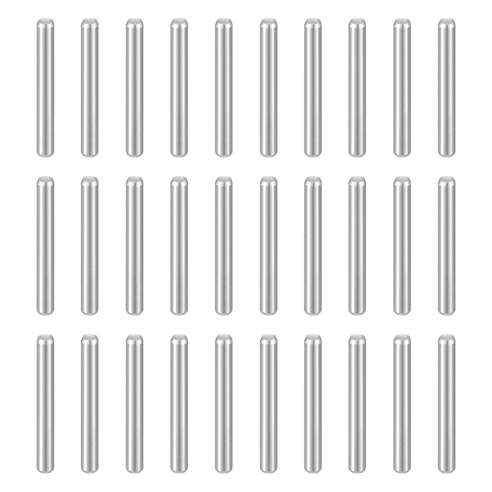 Uxcell 100pcs Dowel Pins M2.5(2.5mm) x 16mm 304 Stainless Steel ...